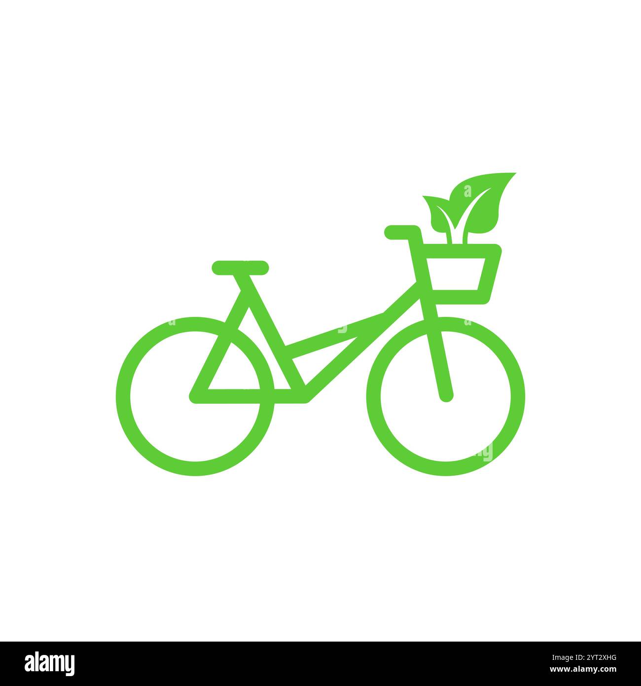 Cartoon eco electric bicycle Cut Out Stock Images & Pictures - Alamy