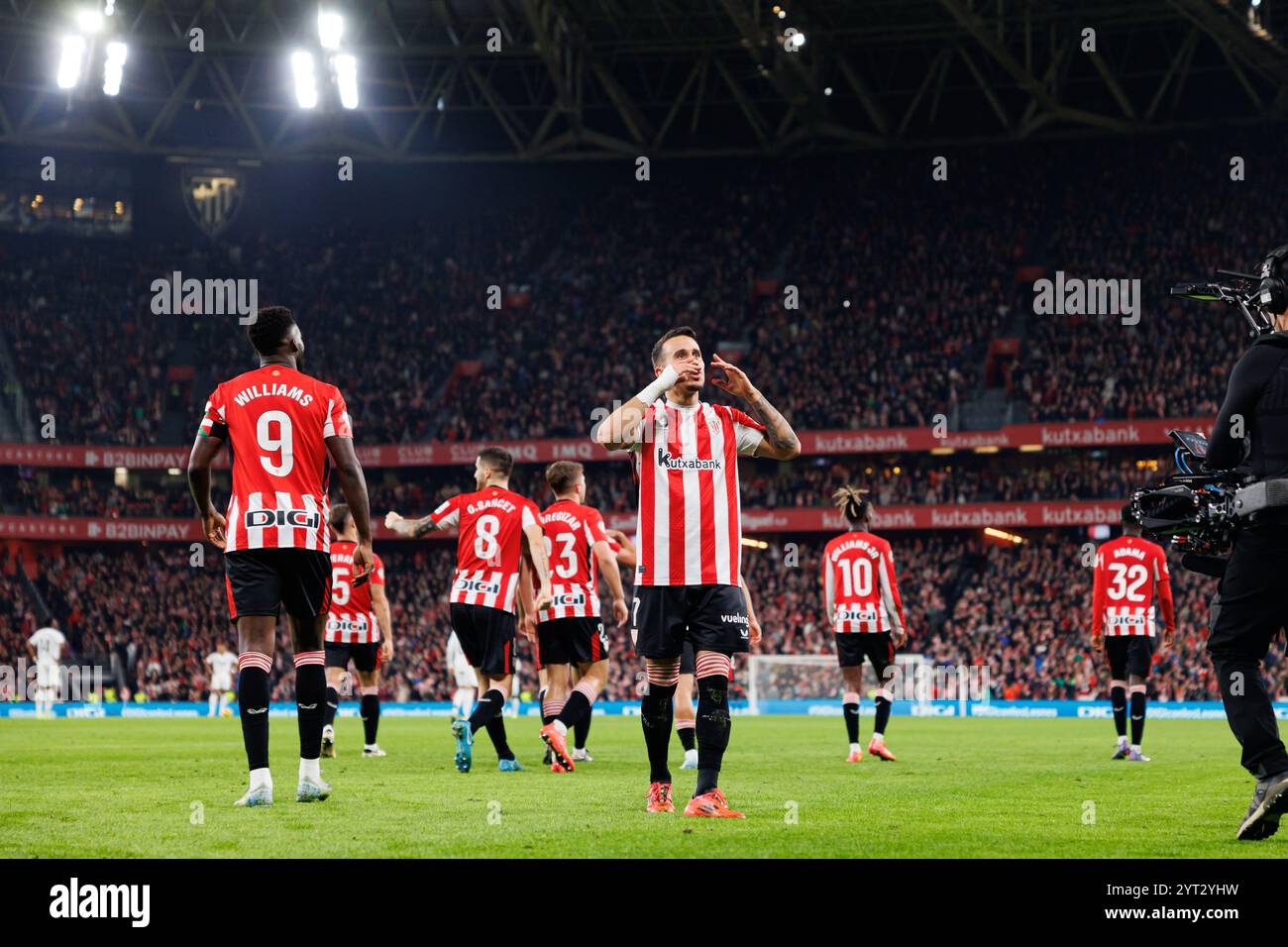 Alex Berenguer seen celebrating after goal during LaLiga EA SPORTS game ...