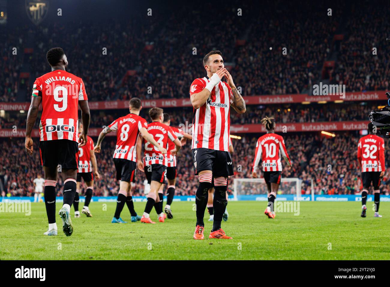 Alex Berenguer seen celebrating after goal during LaLiga EA SPORTS game ...