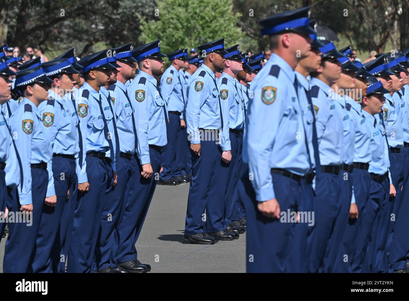 Goulburn, Australia. 06th Dec, 2024. NSW Police cadets stand to ...
