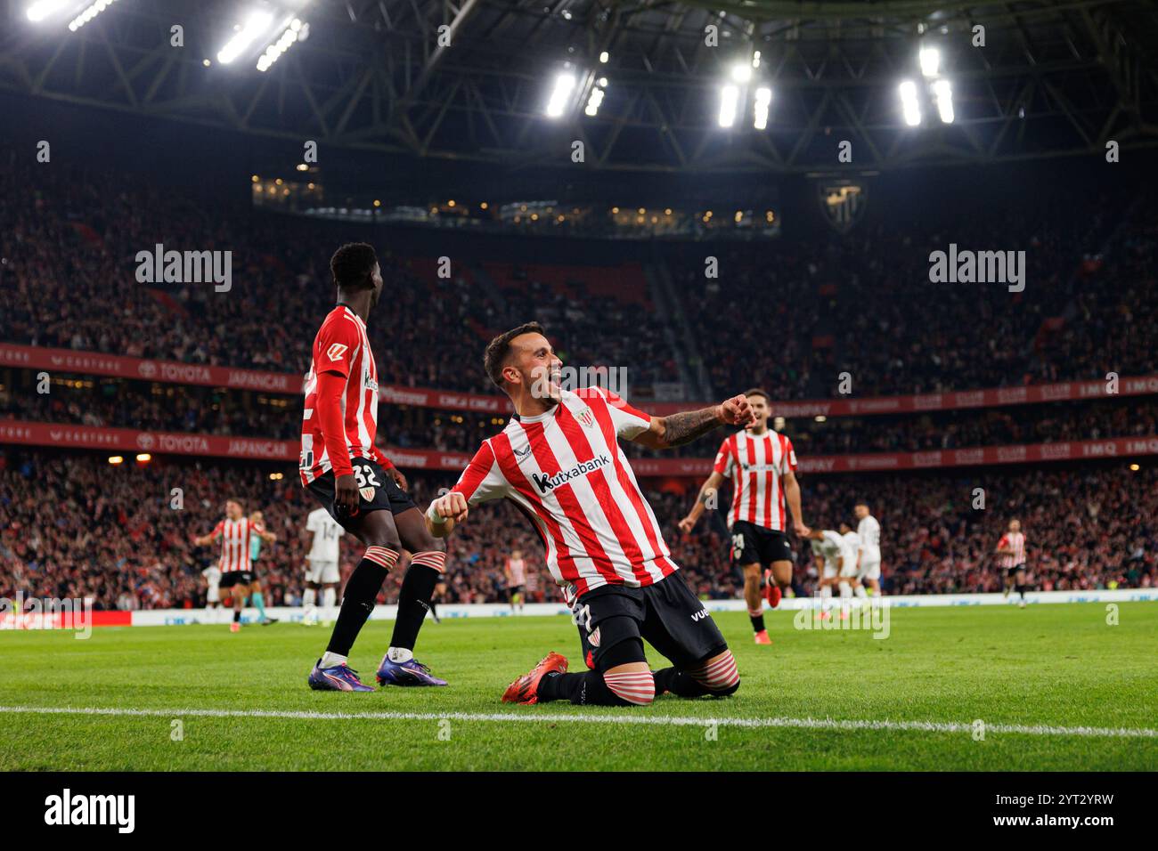 Alex Berenguer seen celebrating after scoring goal during LaLiga EA ...