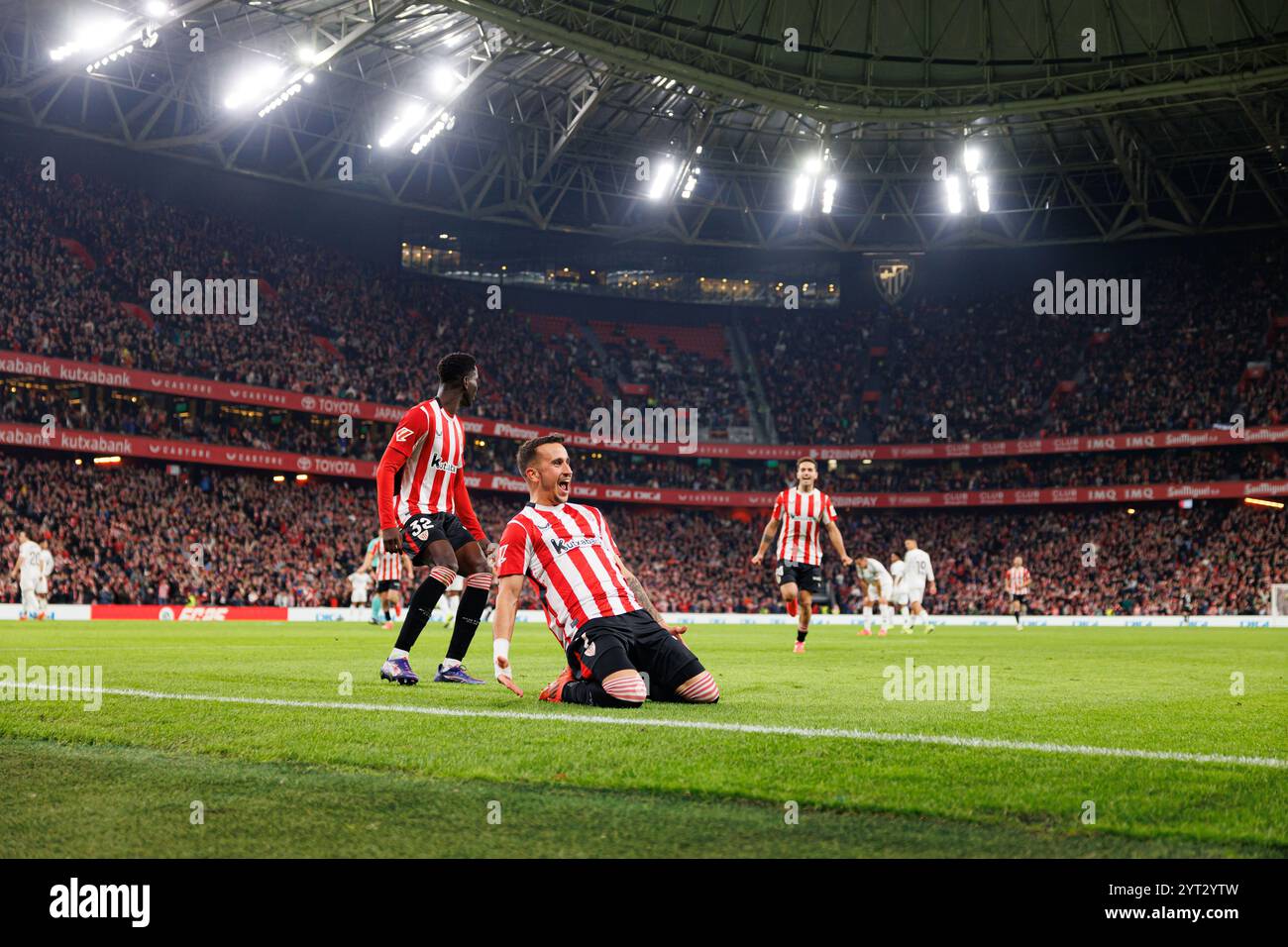 Alex Berenguer seen celebrating after scoring goal during LaLiga EA ...