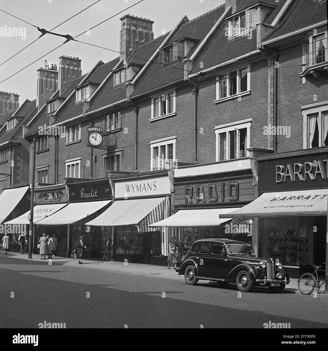 High street shops,1940's Stock Photo - Alamy