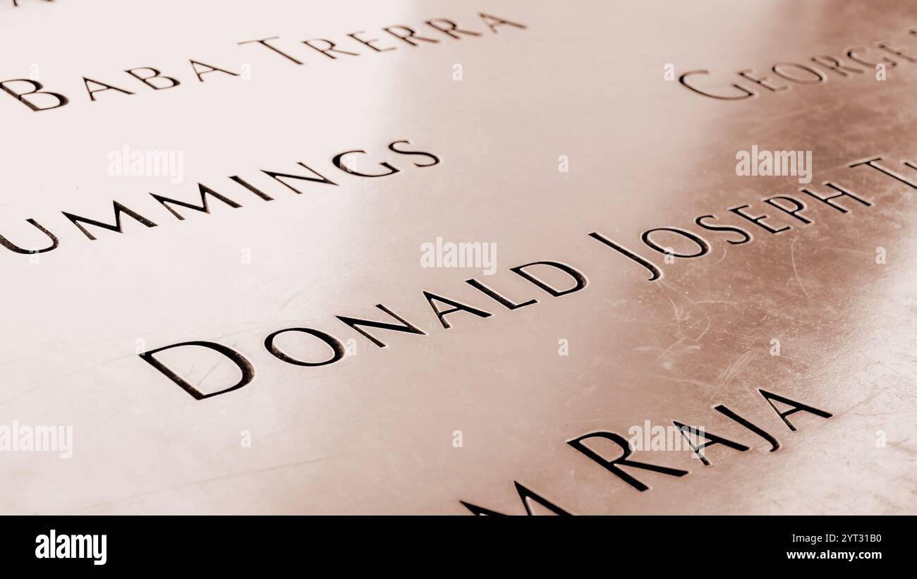 New York NY USA 2023-07-30: Memorial at Ground Zero Manhattan for ...