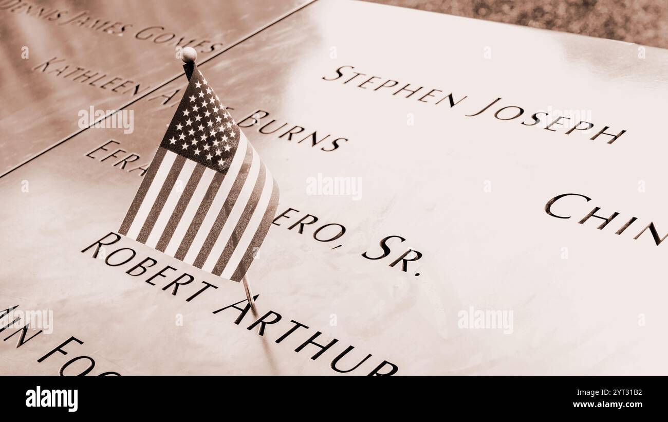 New York NY USA 2023-07-30: Memorial at Ground Zero Manhattan for ...