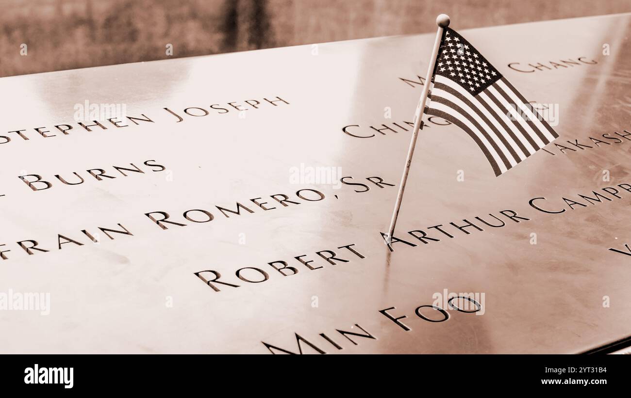 New York NY USA 2023-07-30: Memorial at Ground Zero Manhattan for ...