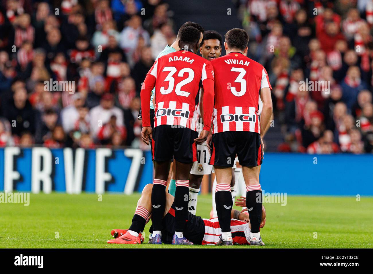 Adama Boiro, Rodrygo Goes, Daniel Vivian seen during LaLiga EA SPORTS ...