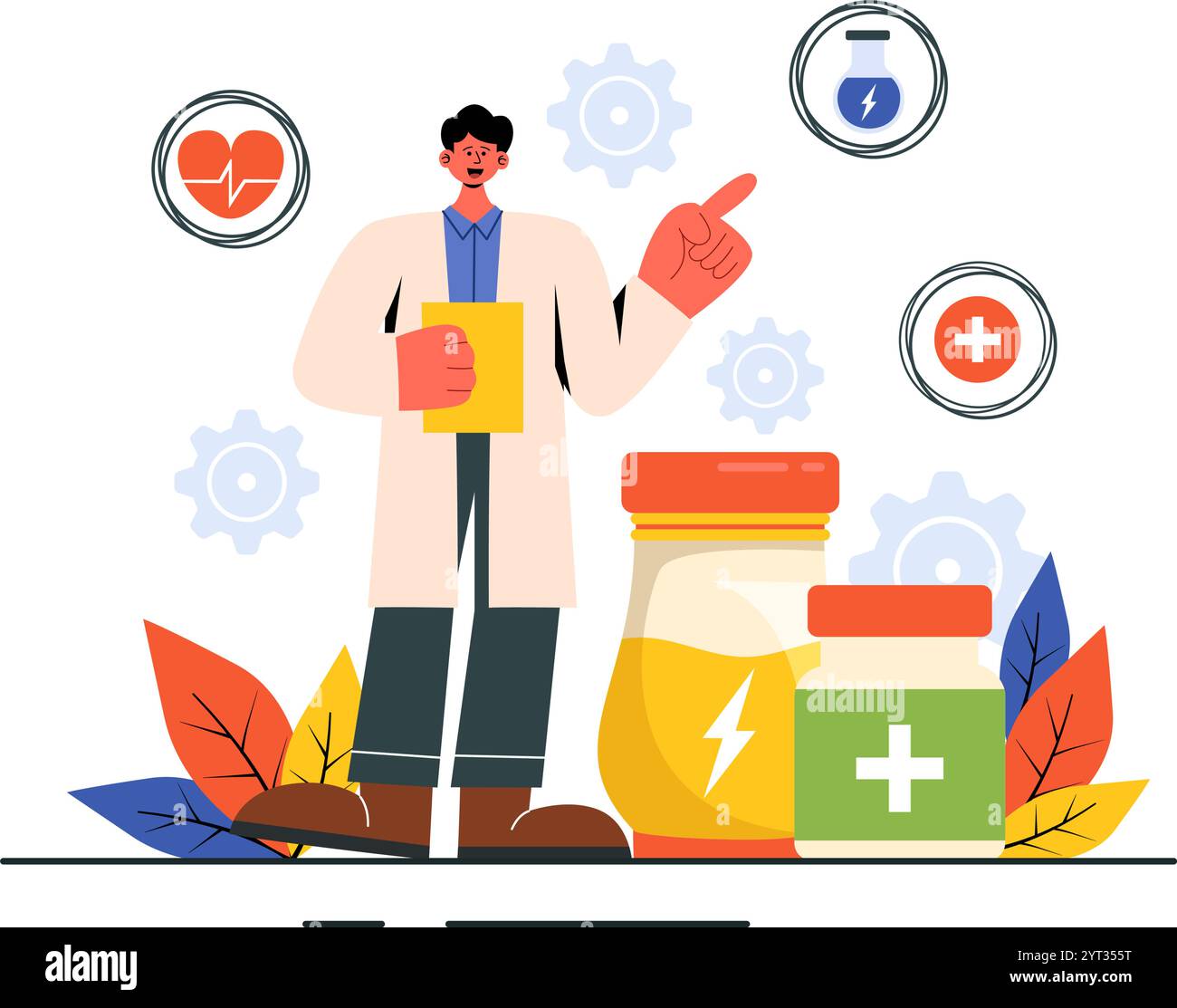Energy Medicine Vector Illustration featuring Alternative Healing ...