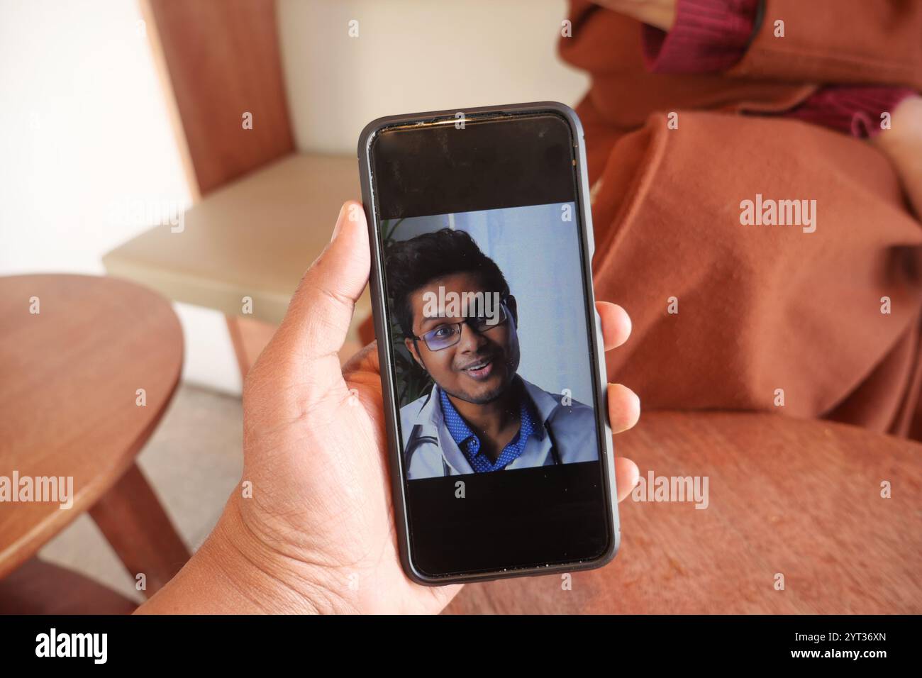 Women taking online consultation hi-res stock photography and images ...