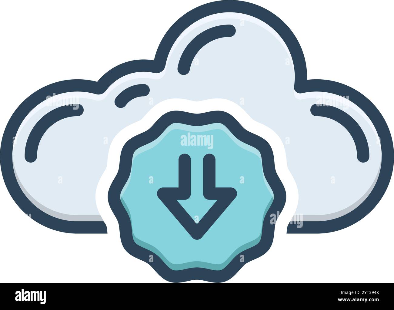 Icon for cloud download, cloud Stock Vector Image & Art - Alamy
