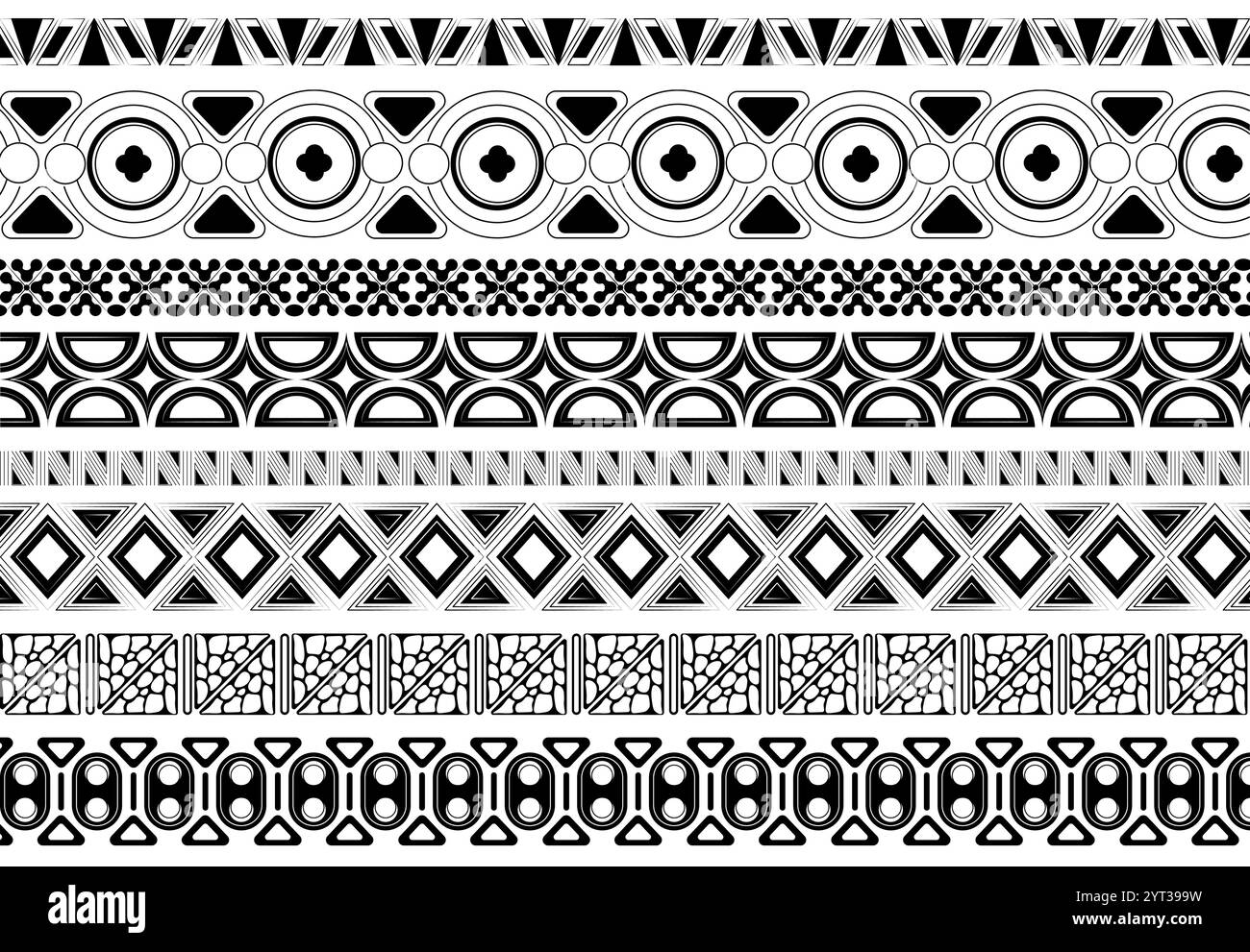 Aztec patterns set. Traditionals ornaments. Seamless pattern ...