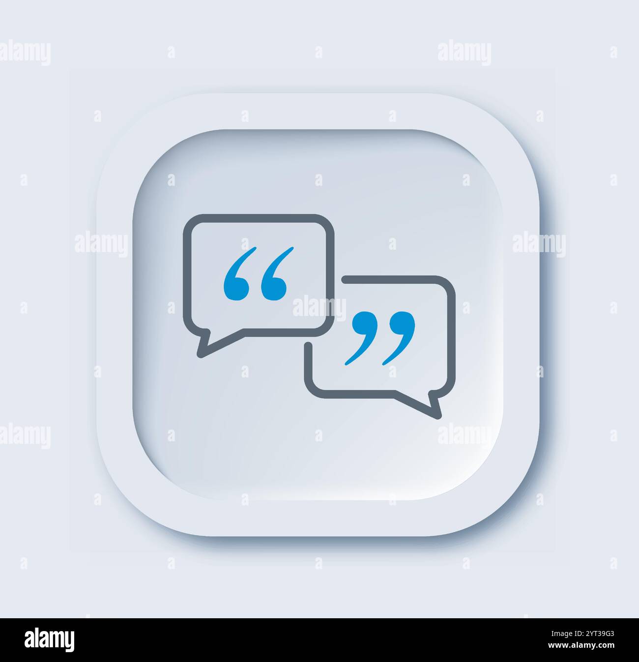 Insurance linear icon. Template for speech bubbles. Communication in ...