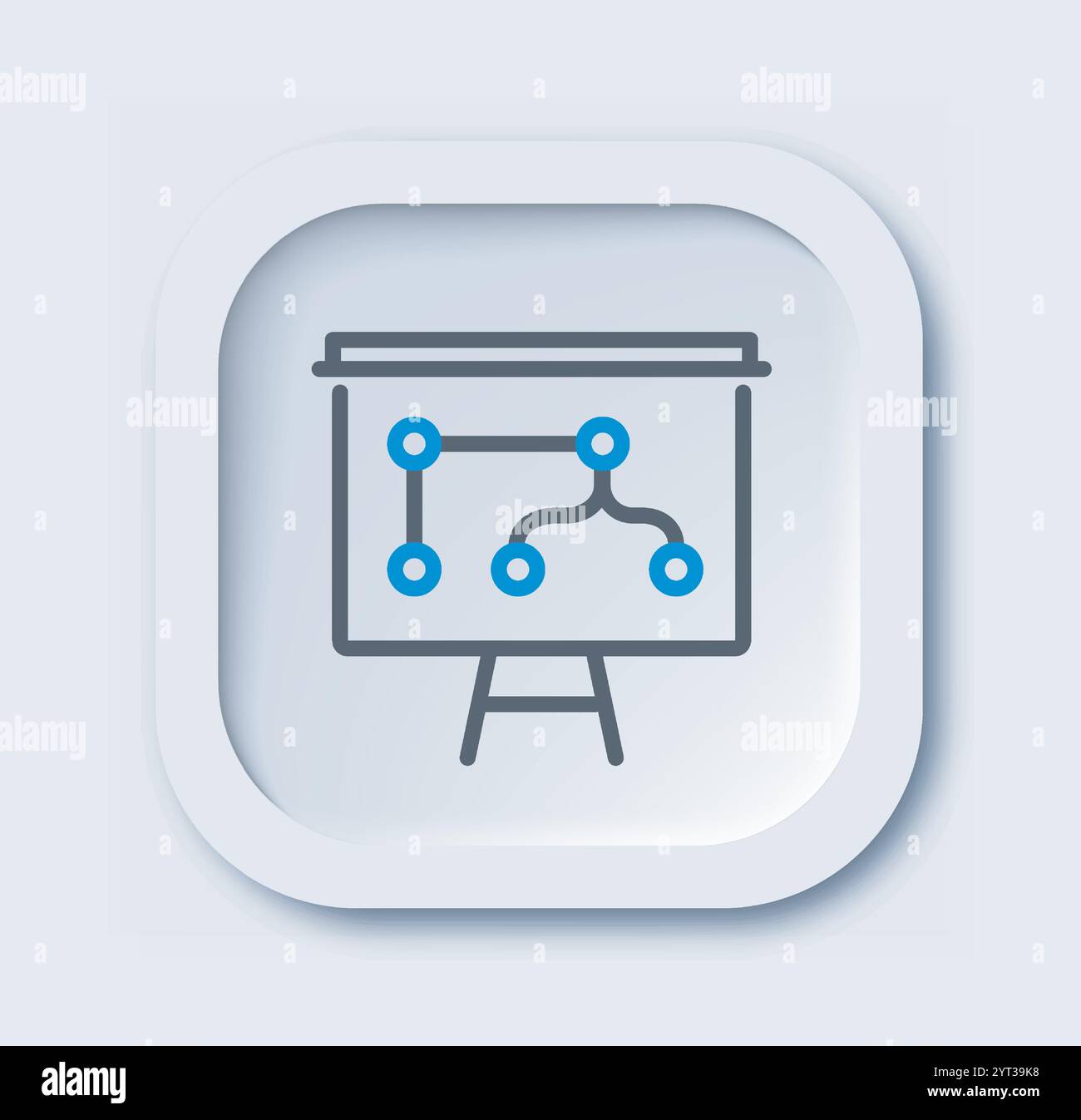 Insurance linear icon. Whiteboard with scheme and structure. Financial ...