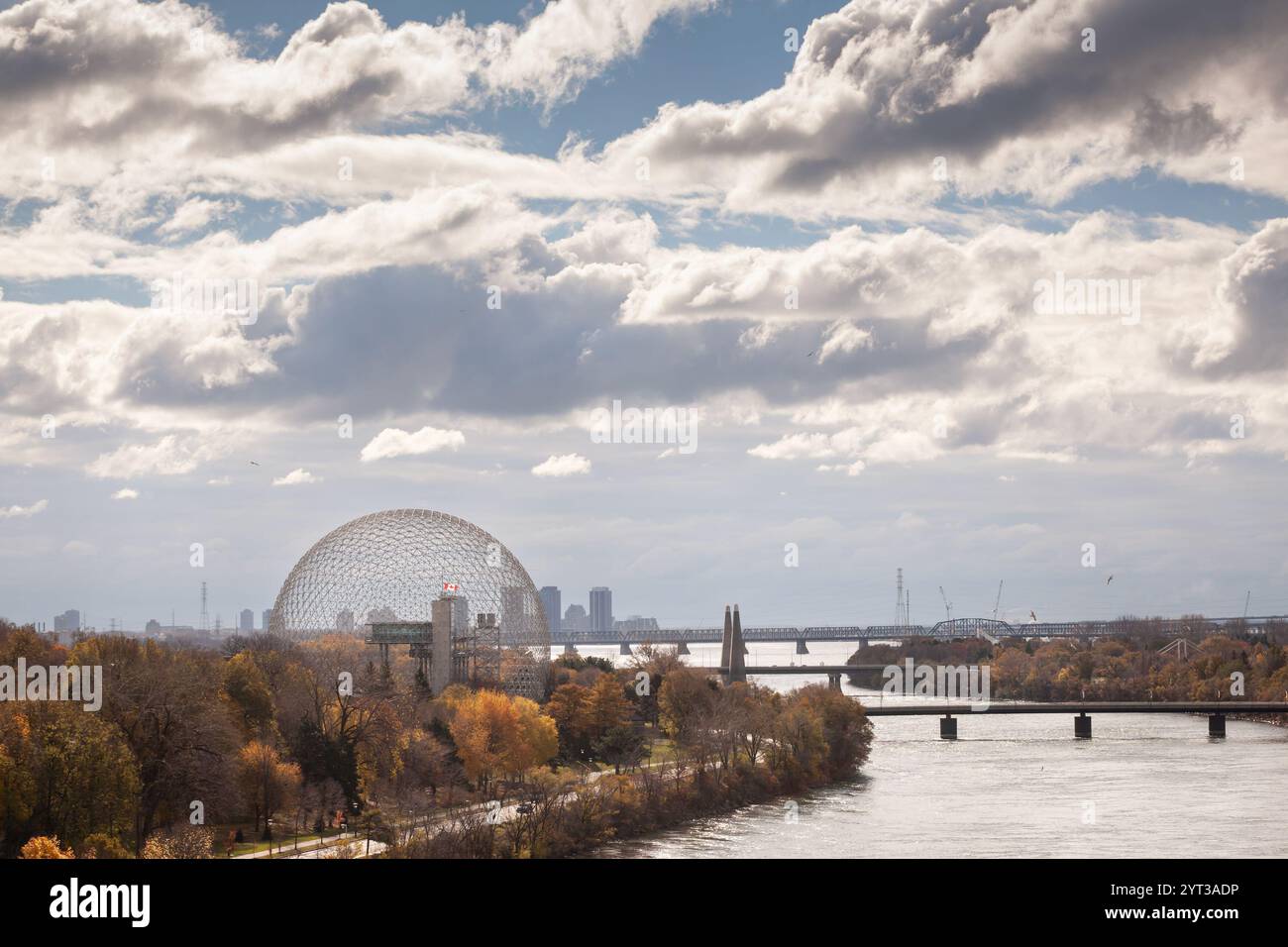 Montreal Biosphere, on Ile Sainte Helene Island, in Jean Drapeau park ...
