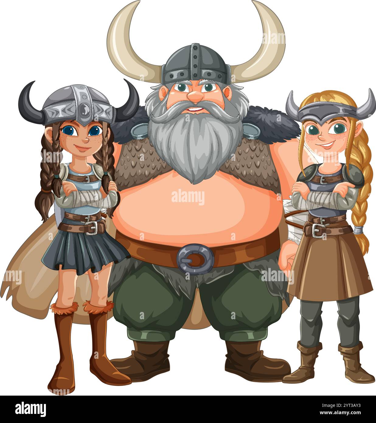 Three Vikings in traditional attire Stock Vector Image & Art - Alamy