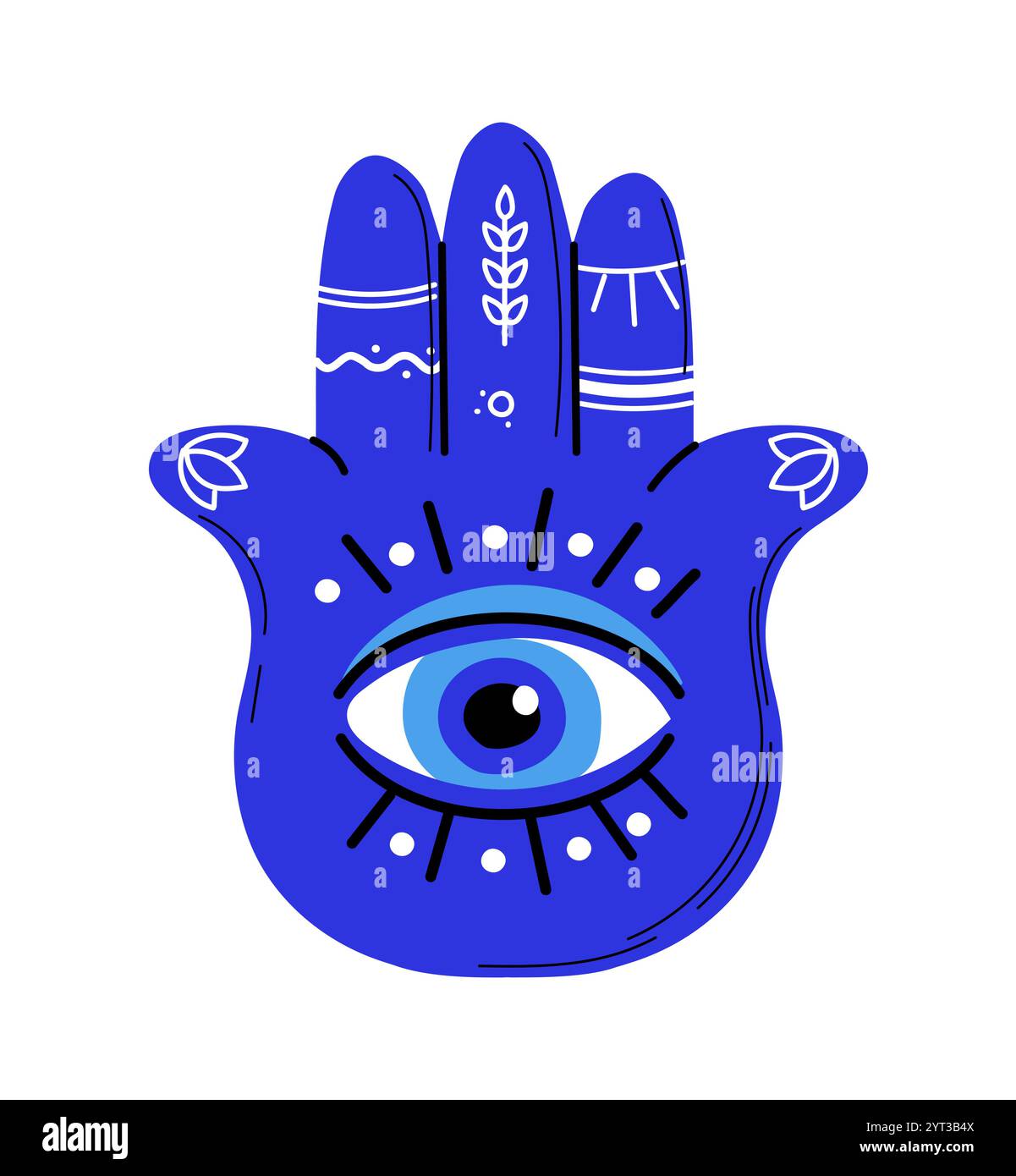 Turkish evil eye. Traditional turkish amulet hand with blue eye ...