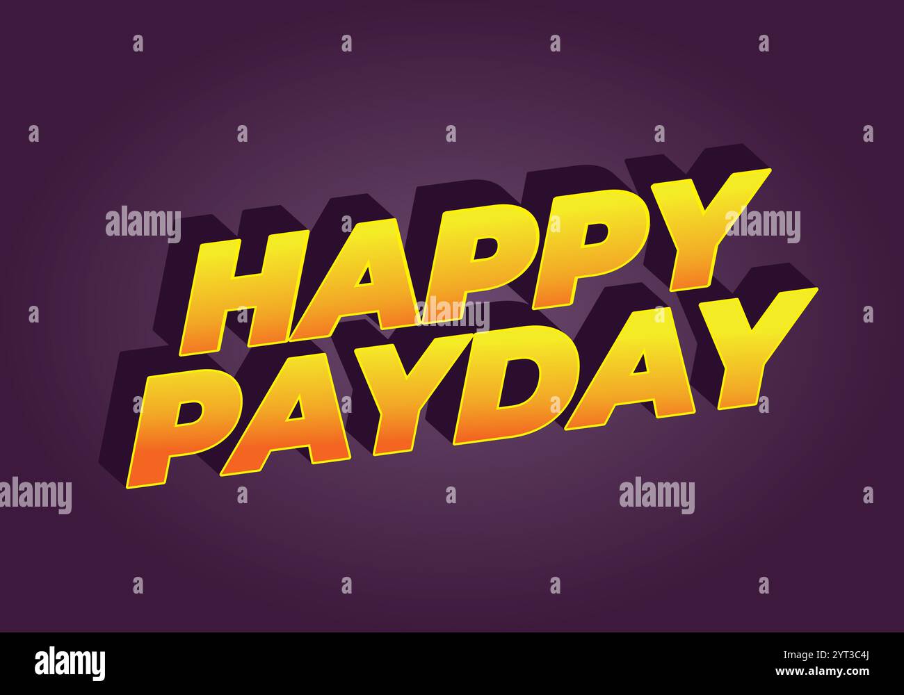 Happy payday text effect design for social media ads. 3D style Stock ...