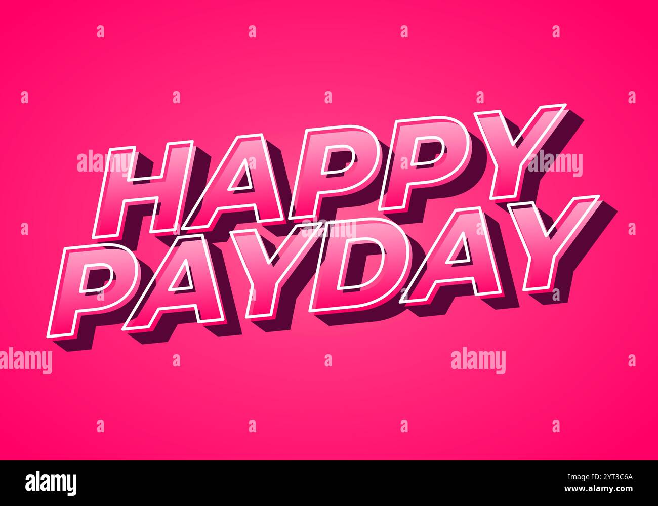 Happy payday text effect design for social media ads. 3D style Stock ...