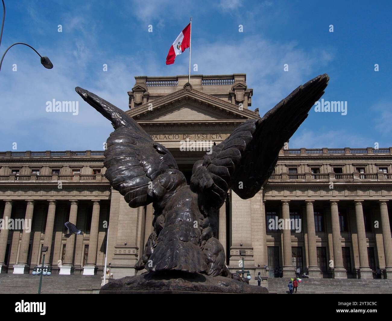 Facade of the Palace of Justice in Lima, the main seat of the Supreme ...