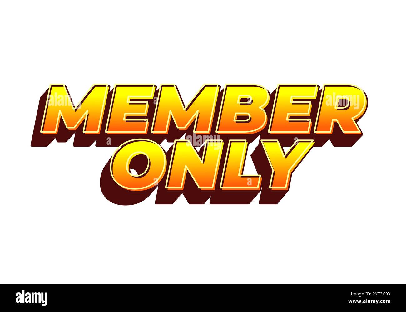 Member only. Text effect design for social media or marketing ads Stock ...