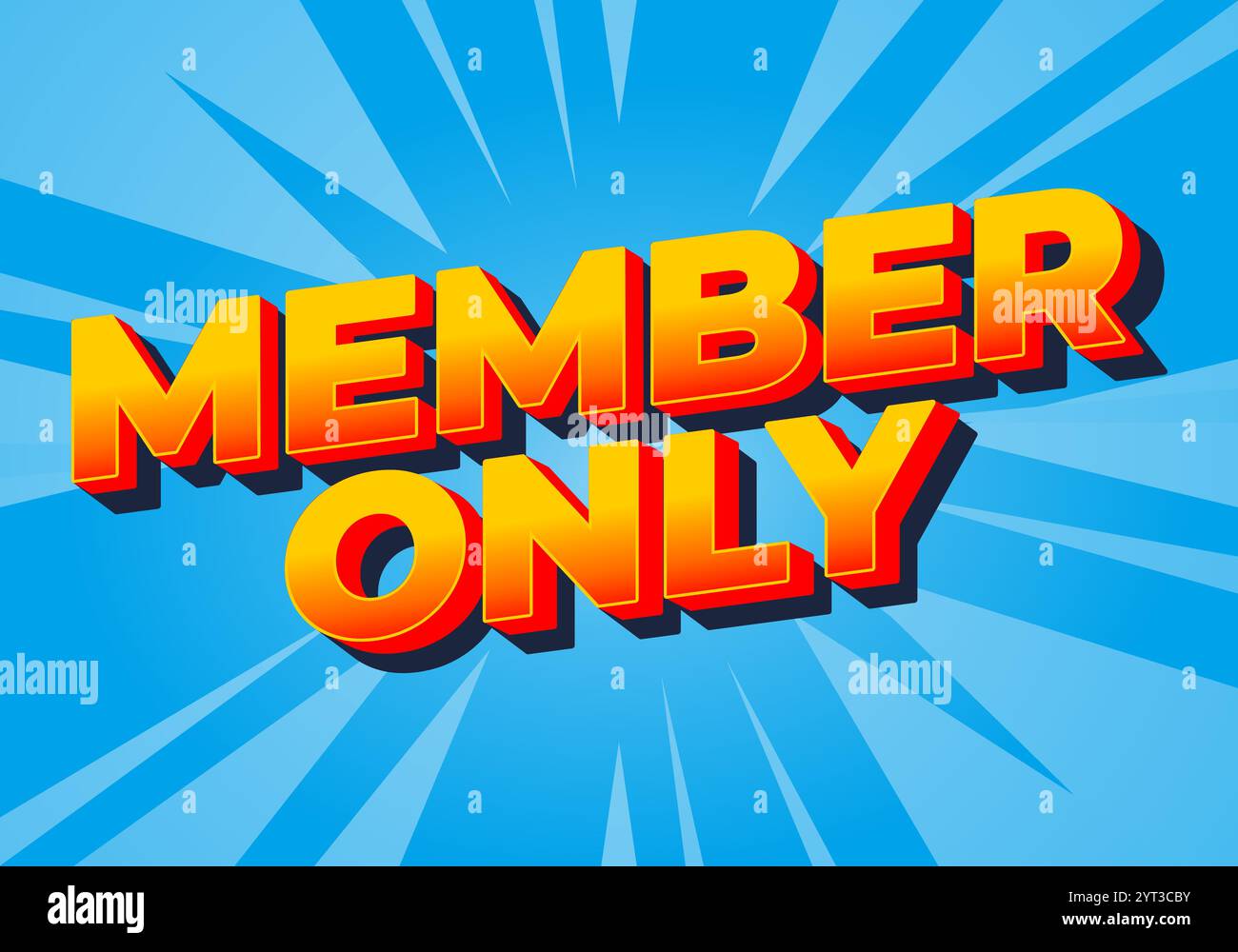 Member only. Text effect design for social media or marketing ads Stock ...