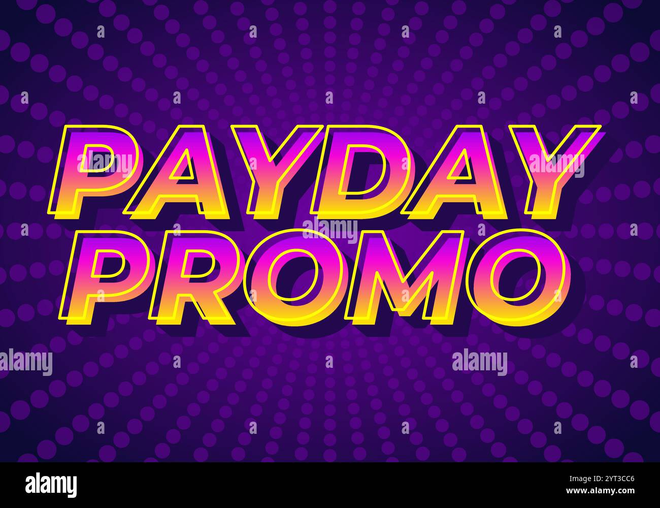 Promo day, text effect design in 3 dimensions style with modern colors ...