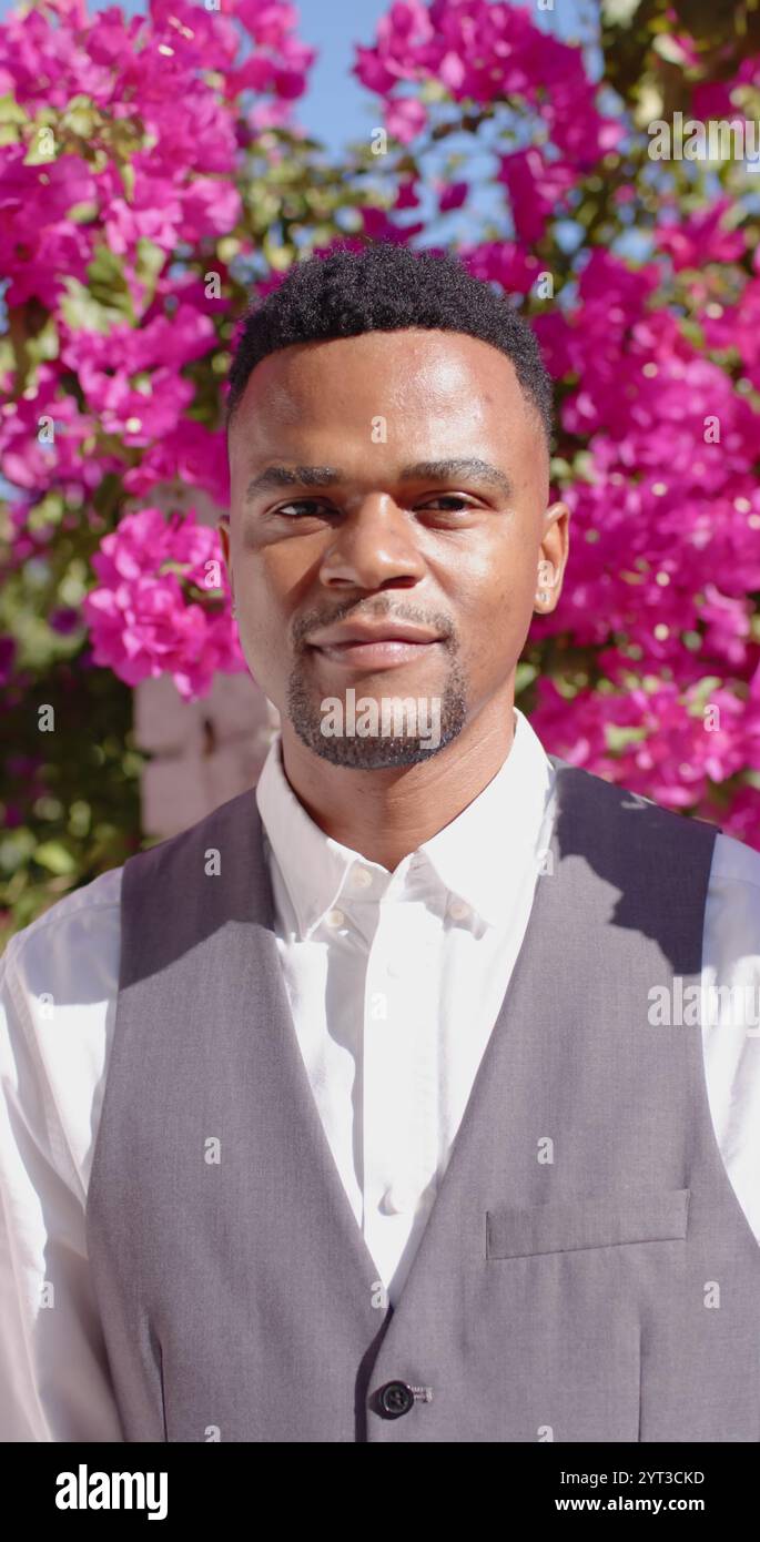 Happy african american man looking hi-res stock photography and images - Alamy