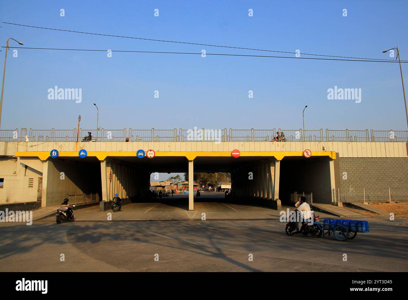Crossing road or underpass under the flyover to facilitate access for ...