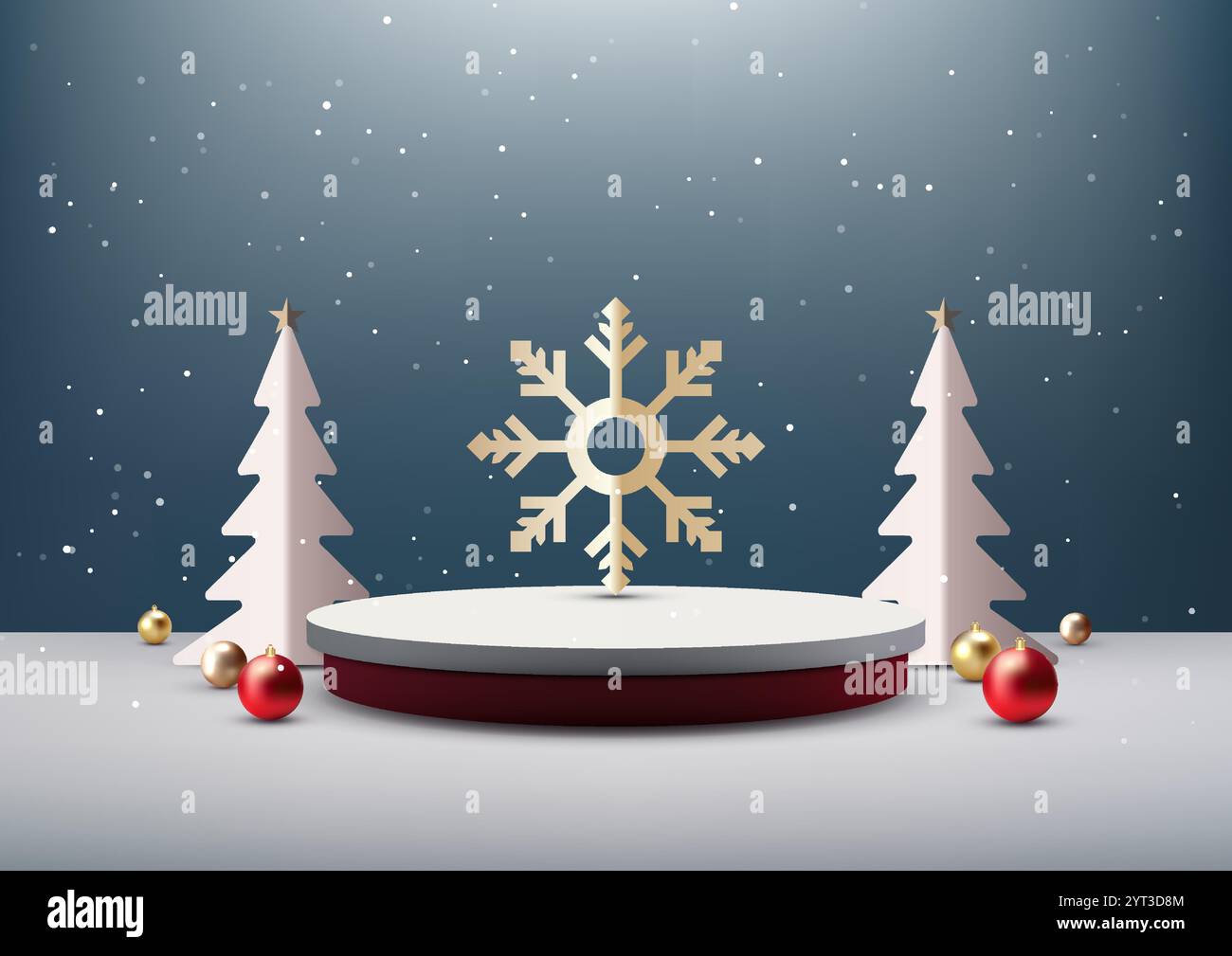 Festive arrangement red gold Stock Vector Images - Alamy