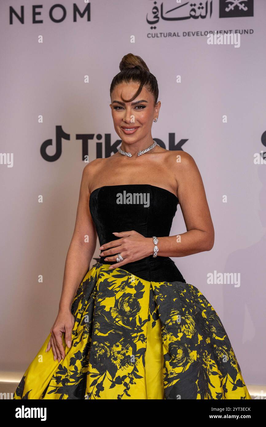 Jeddah, Saudi Arabia. 05th Dec, 2024. Jordanian actress Saba Mubarak ...