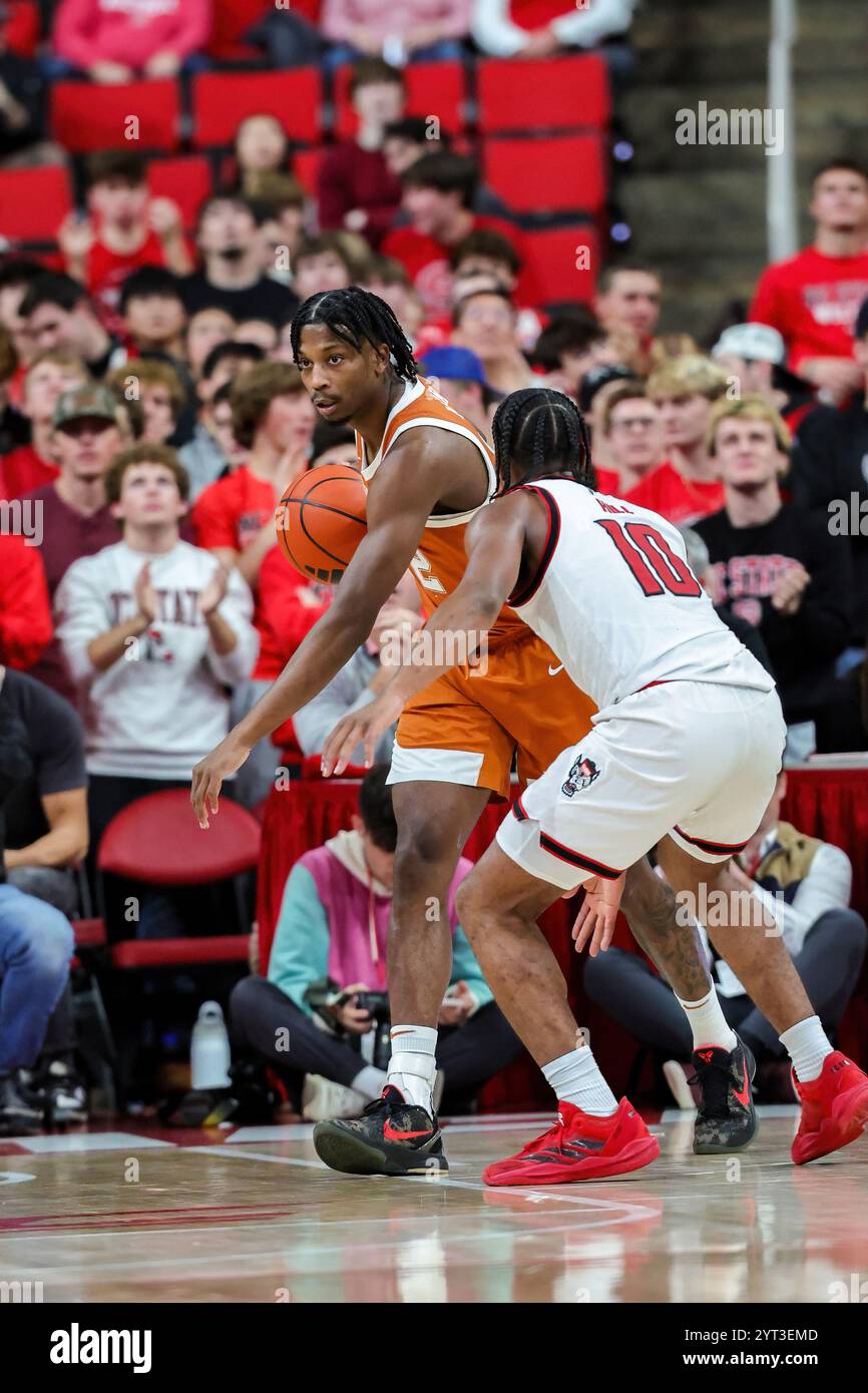 Raleigh, North Carolina, USA. 4th Dec, 2024. Texas Longhorns guard ...