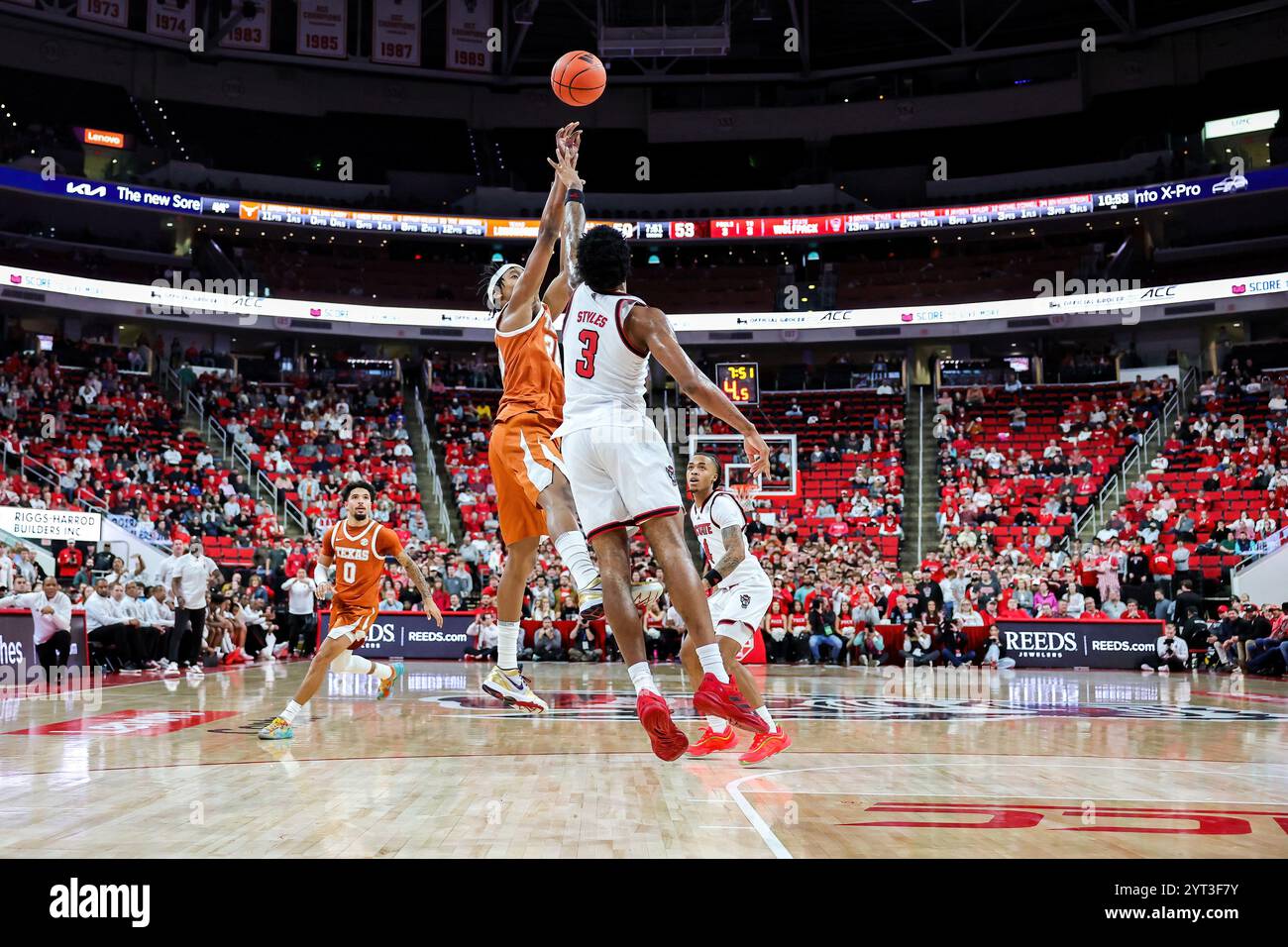 Raleigh, North Carolina, USA. 4th Dec, 2024. Texas Longhorns guard TRE ...