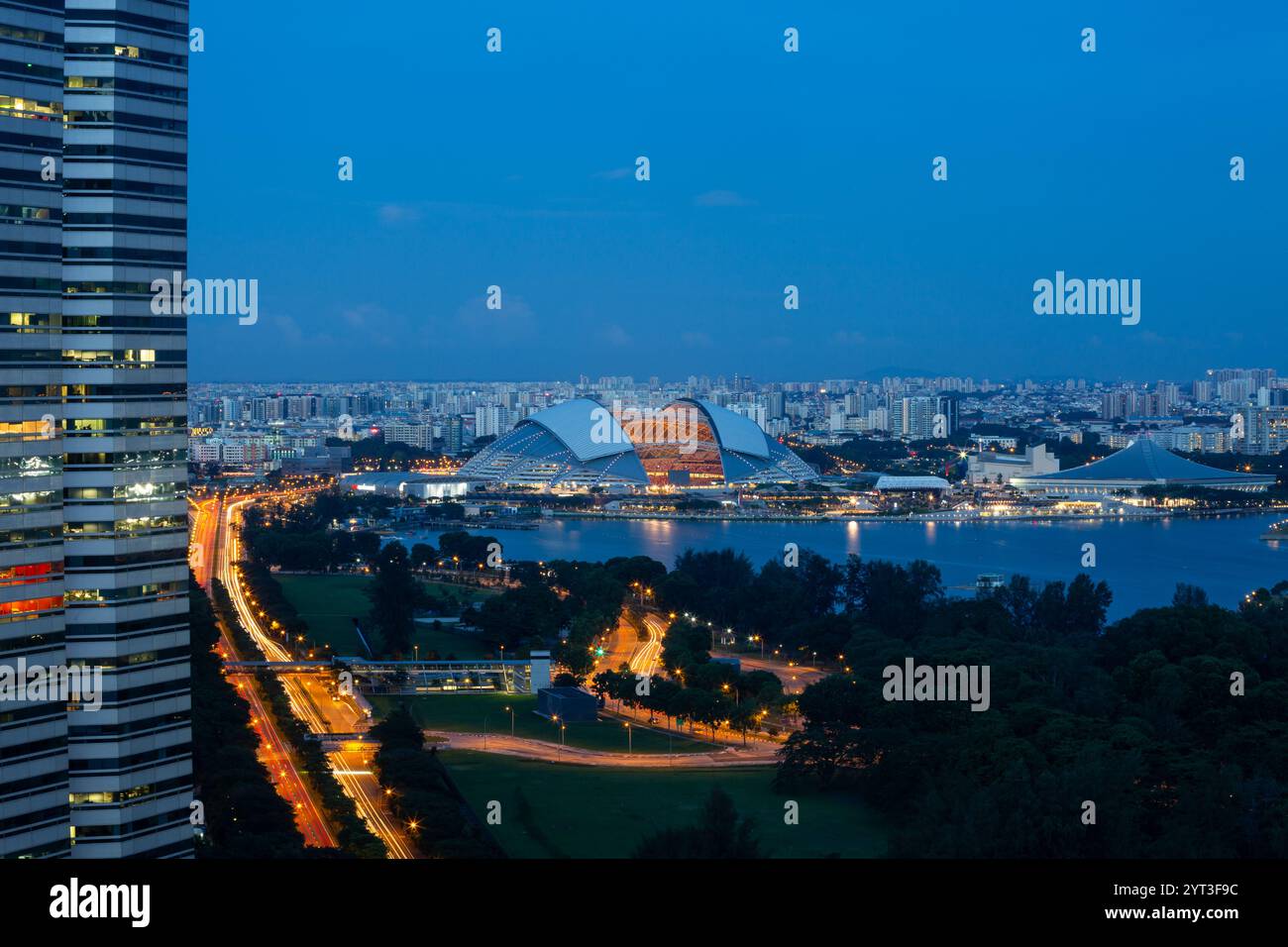 Night aerial landscape sports scenery hi-res stock photography and ...