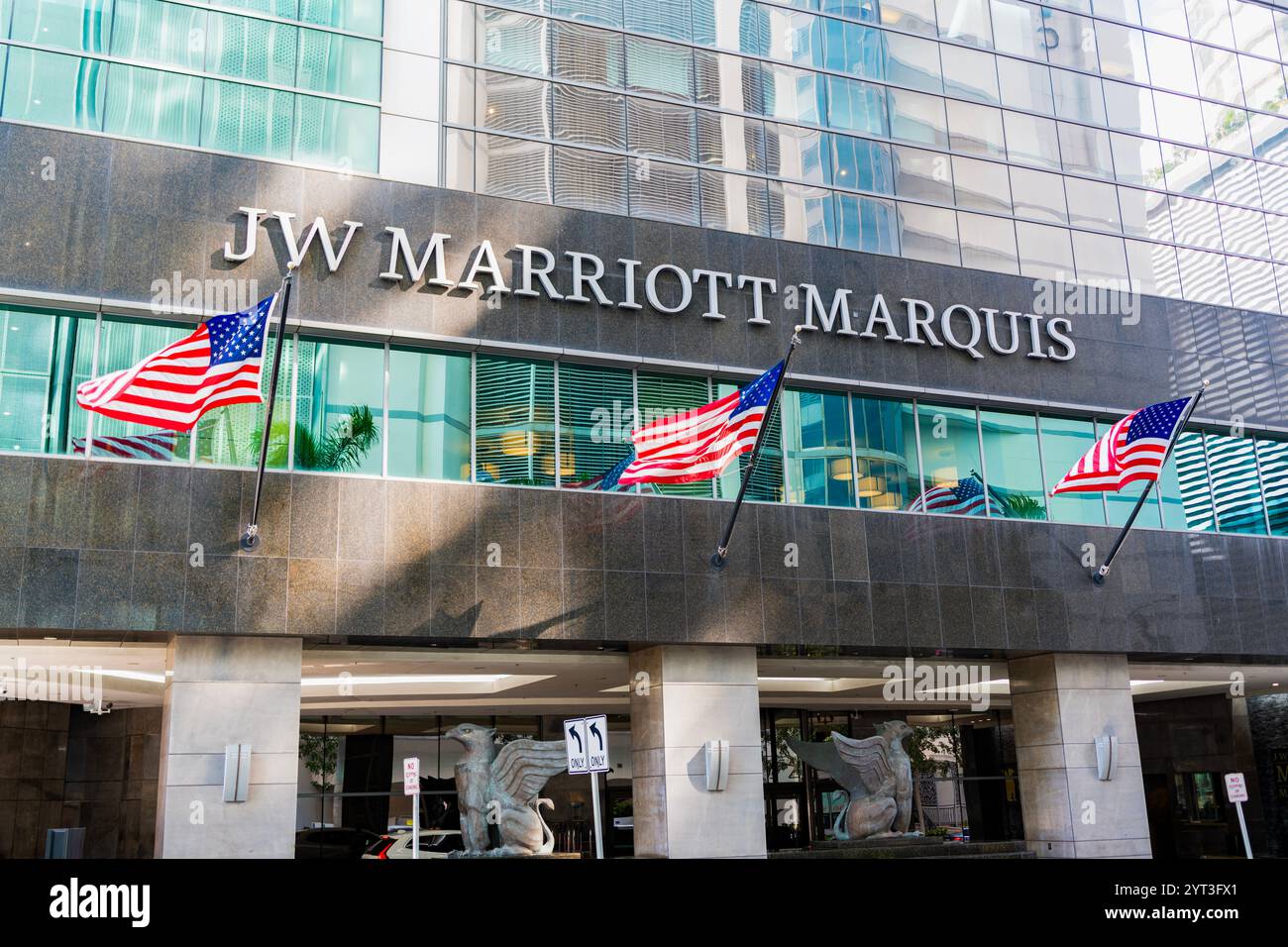 Miami, Florida, USA - November 03, 2024: JW Marriott Marquis hotel ...