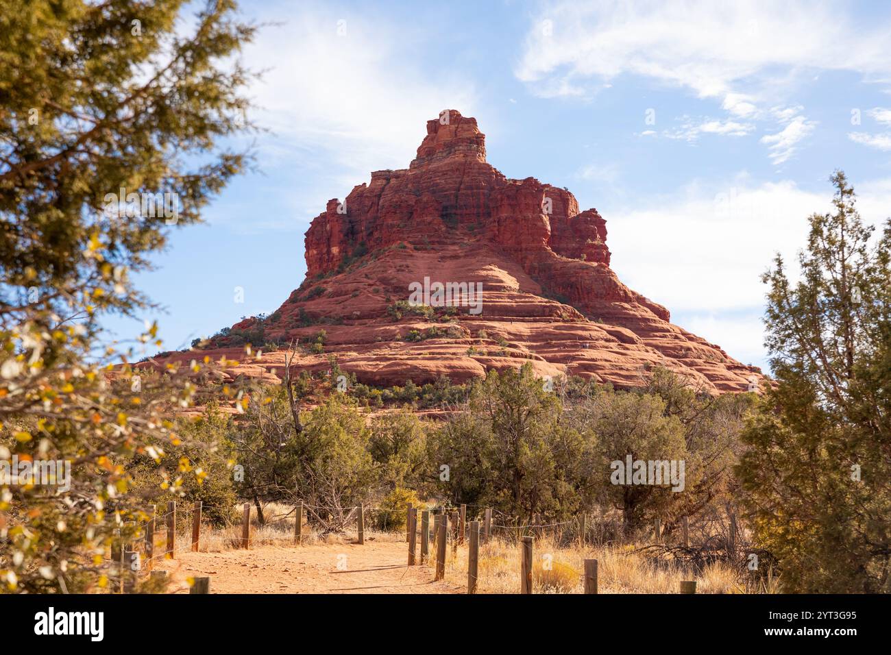 Trail Bell Rock Pathway in Coconino National Forest, Arizona. Rocky and ...