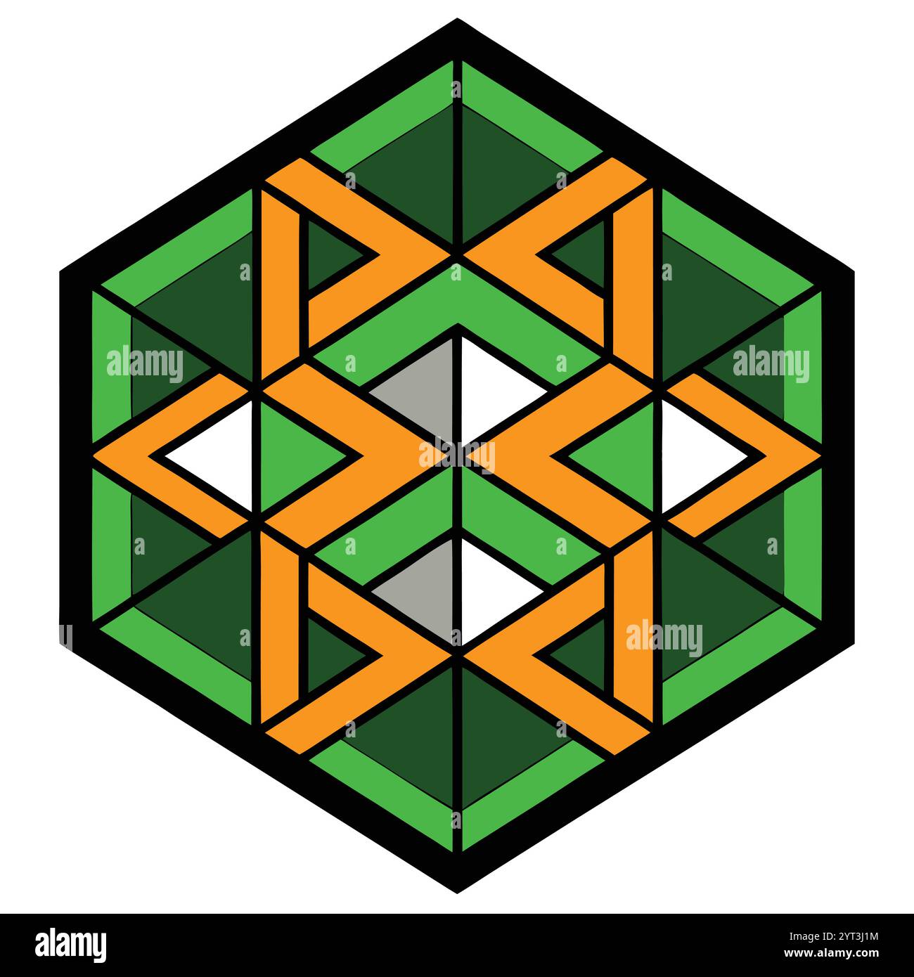 Vibrant Geometric Cube Pattern Vector Art Illustration for Packaging ...