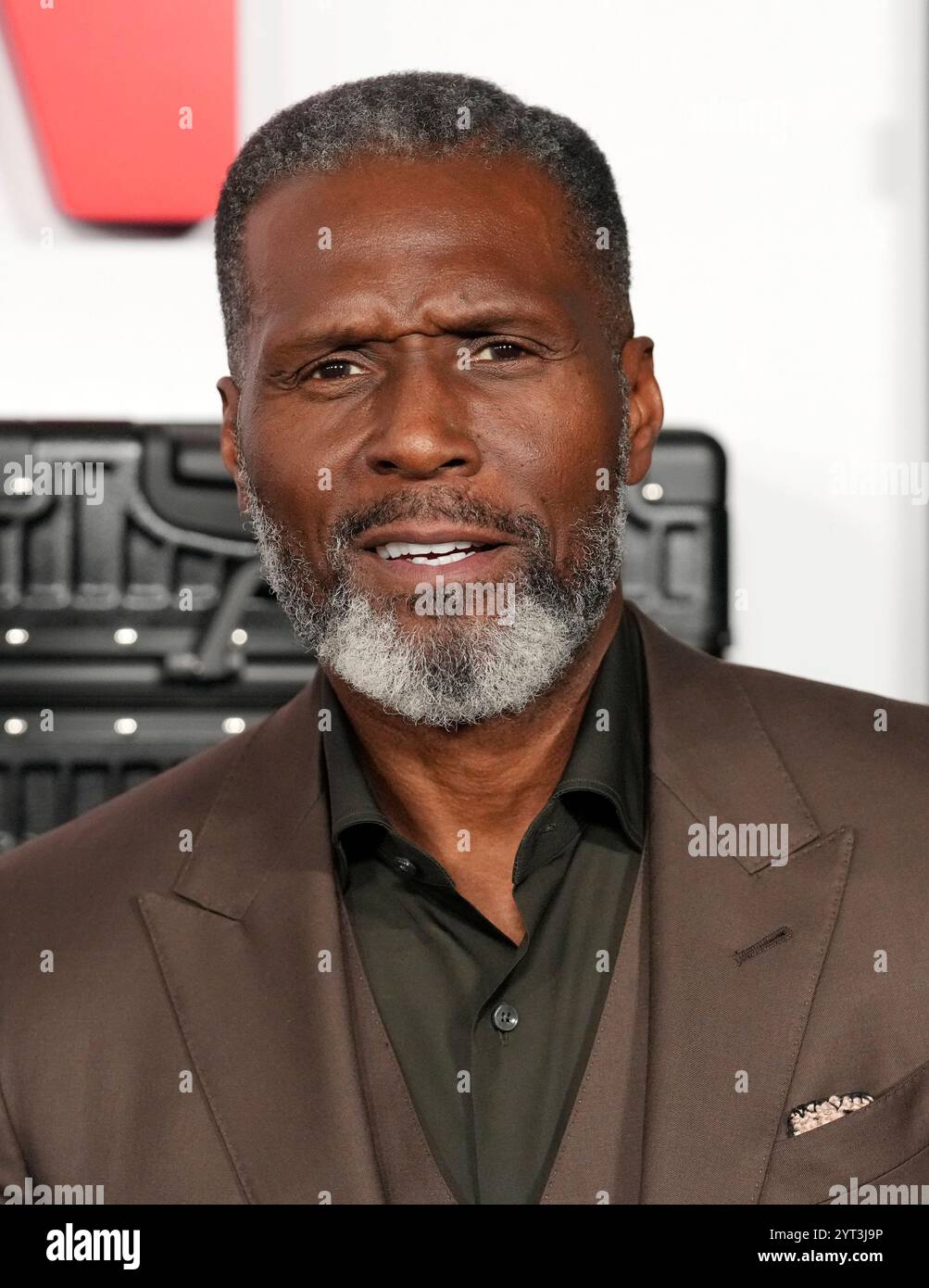 Curtiss Cook poses at the premiere of the film "Carry-On" on Thursday ...