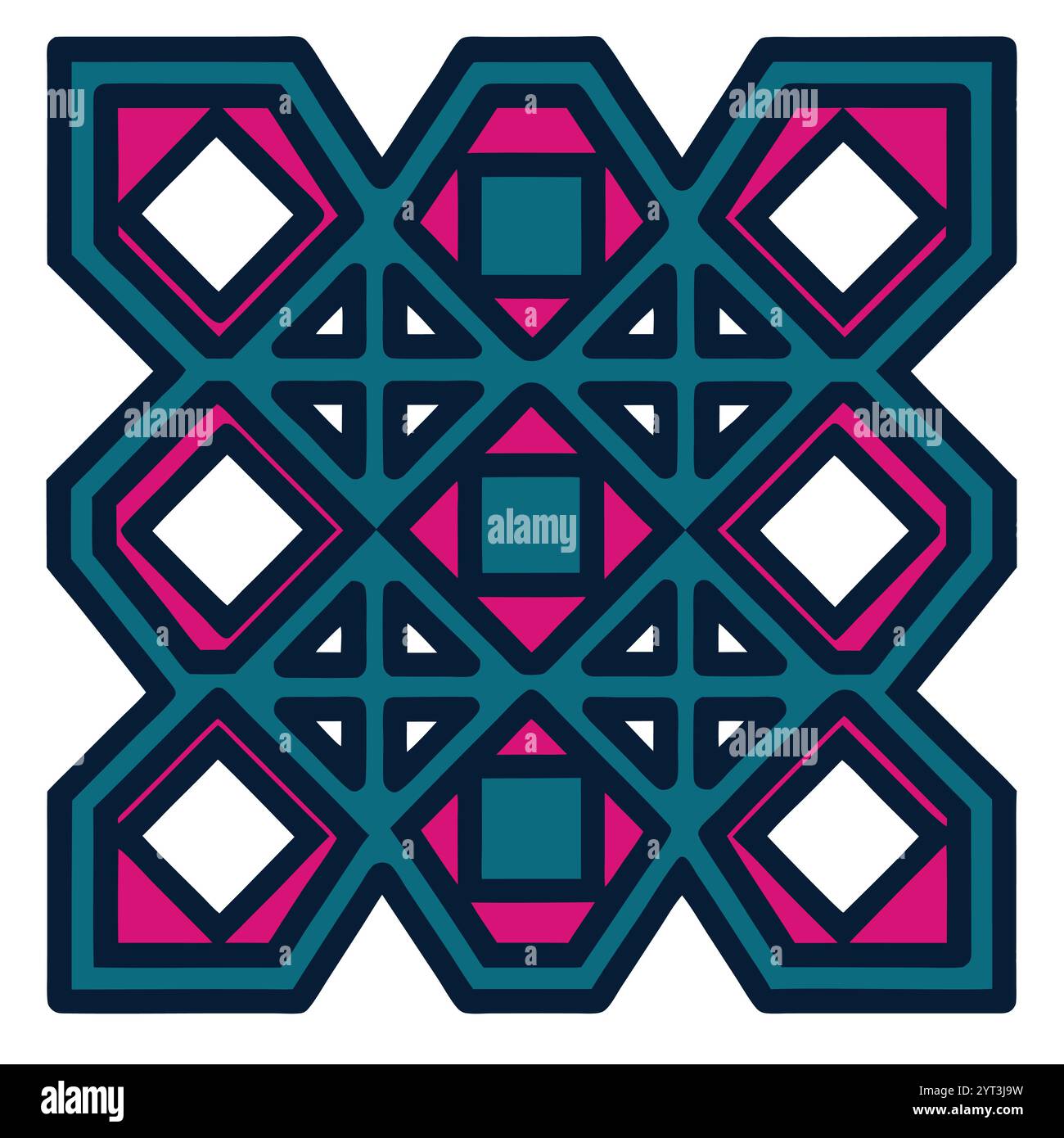 Vibrant Geometric Cube Pattern Vector Art Illustration for Packaging ...