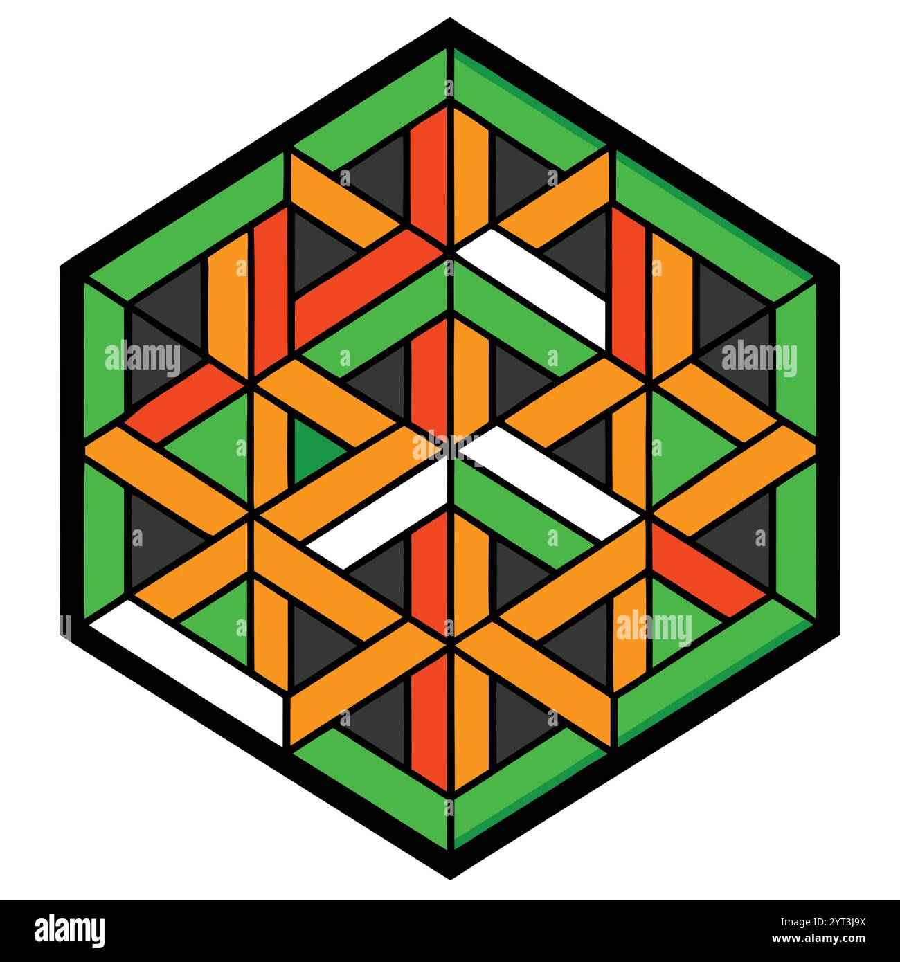 Vibrant Geometric Cube Pattern Vector Art Illustration for Packaging ...