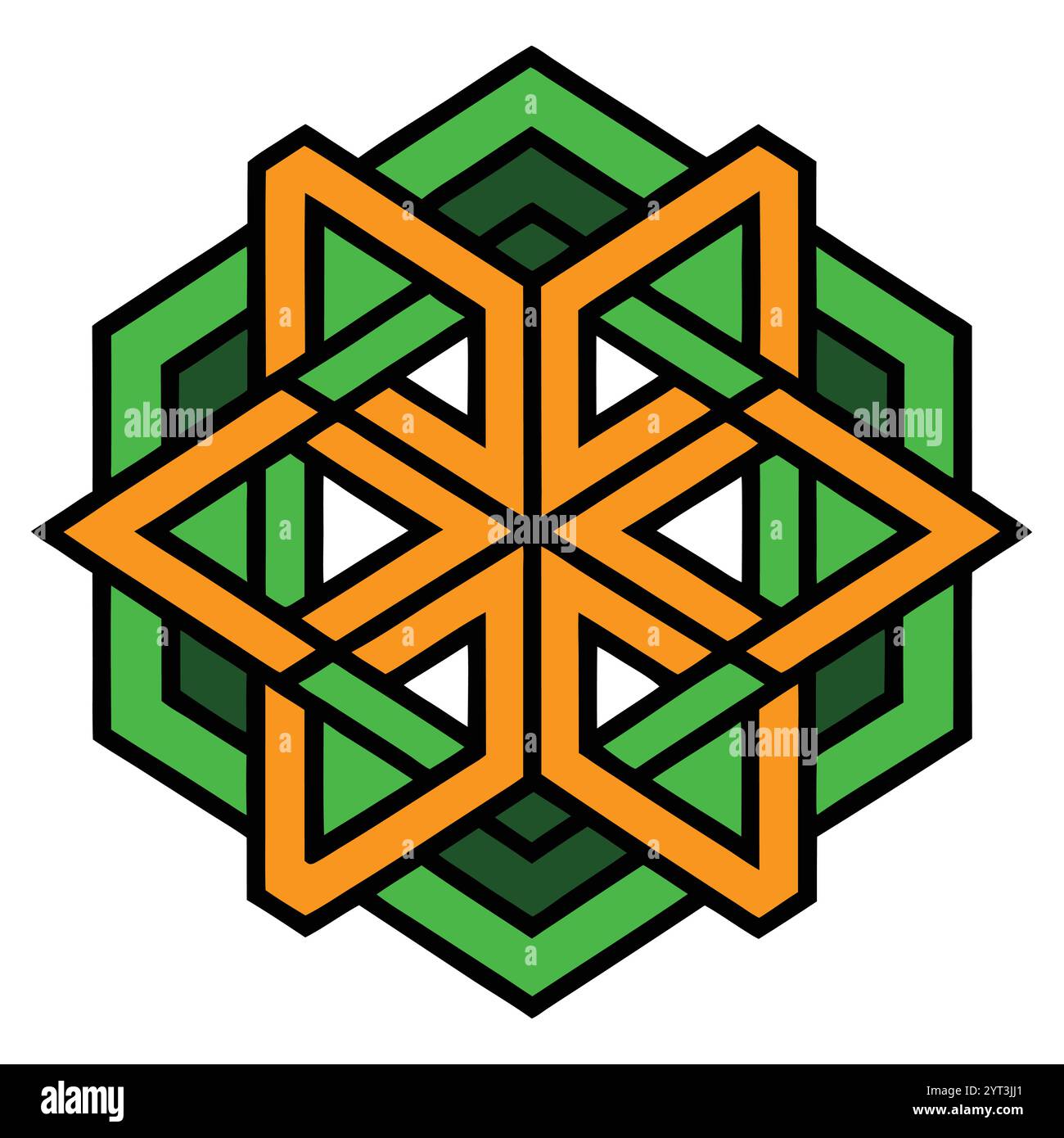 Vibrant Geometric Cube Pattern Vector Art Illustration for Packaging ...