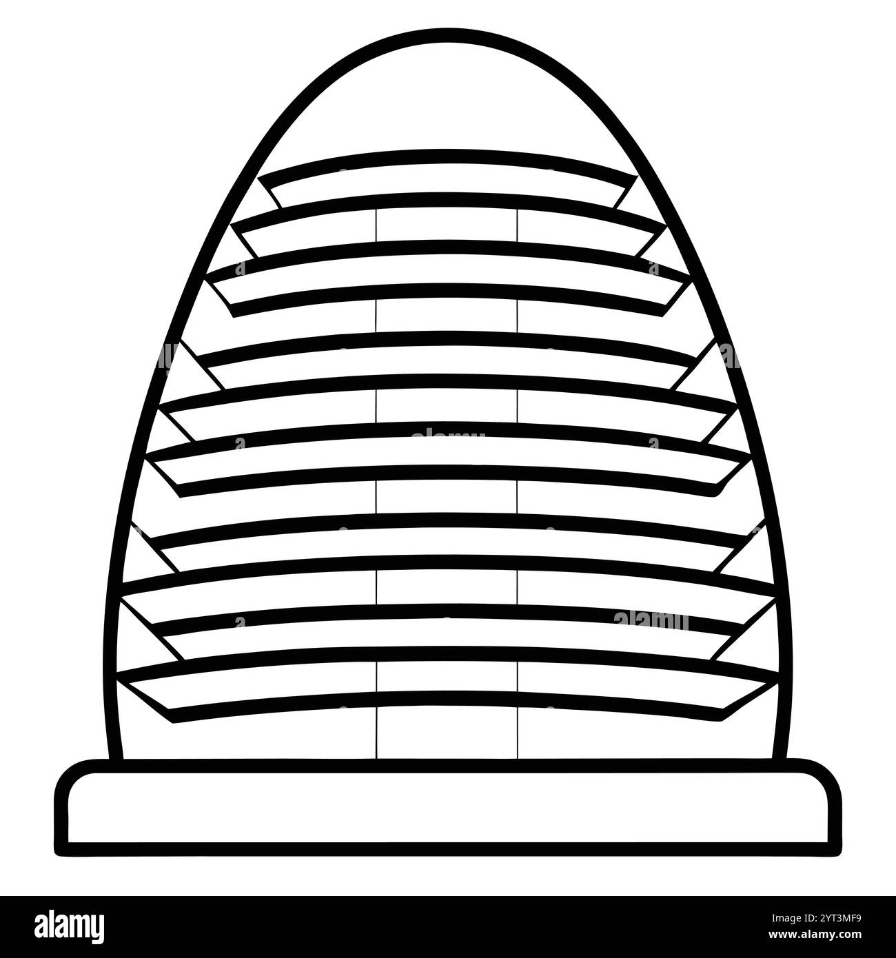 Modern Architectural Building Vector Illustration Printable Design ...