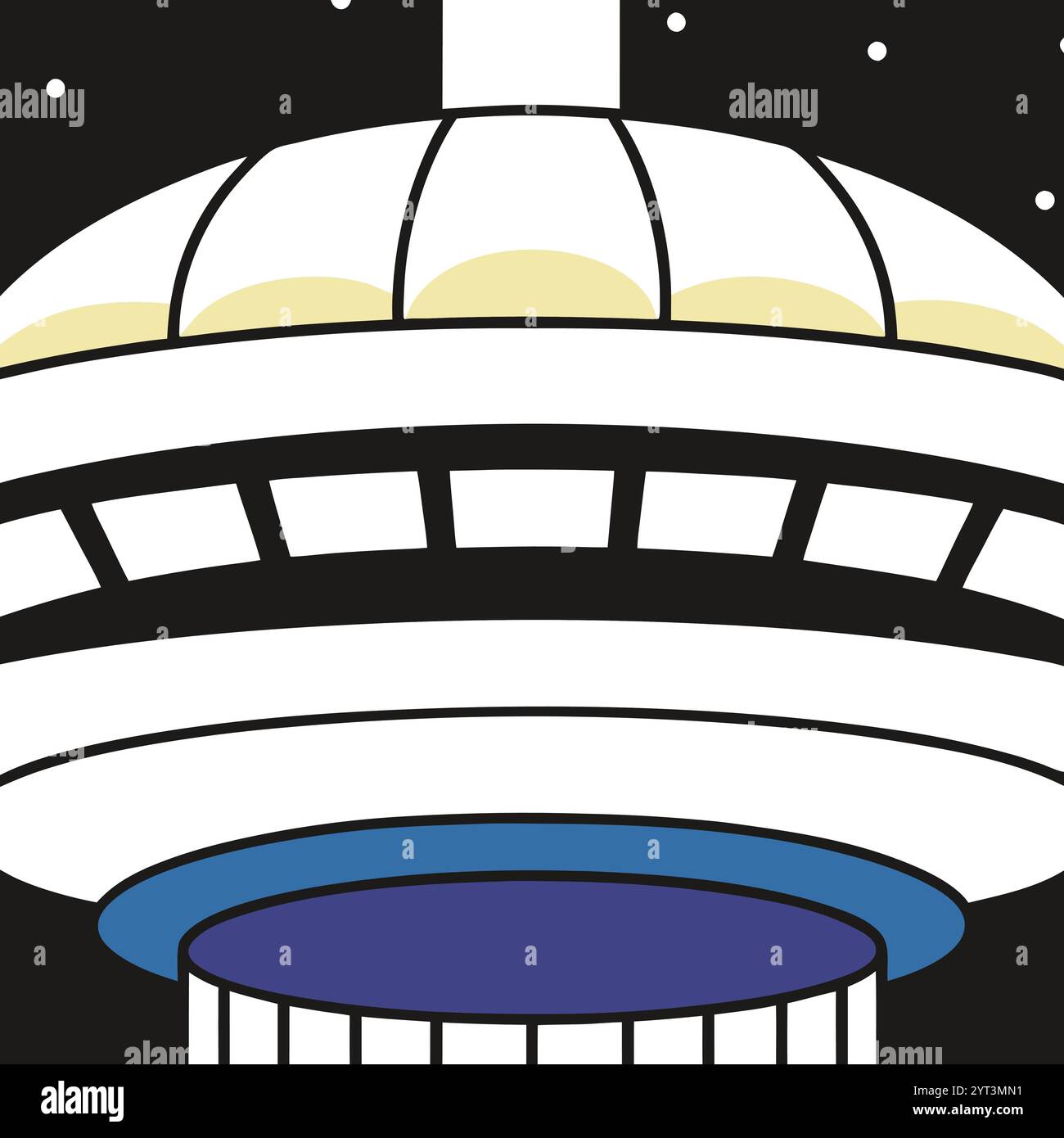 Modern Architectural Building Vector Illustration Printable Design ...