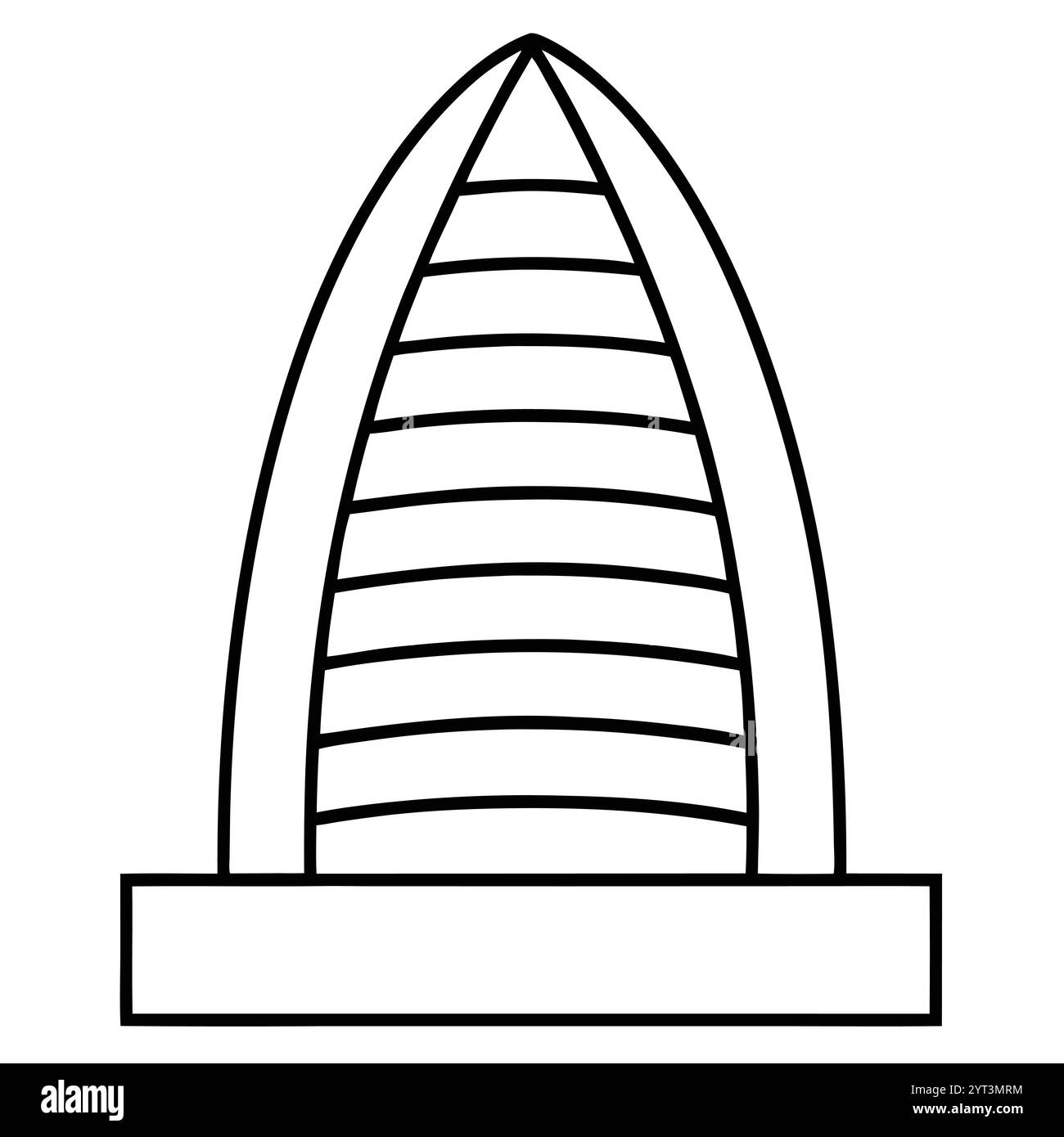 Modern Architectural Building Vector Illustration Printable Design ...