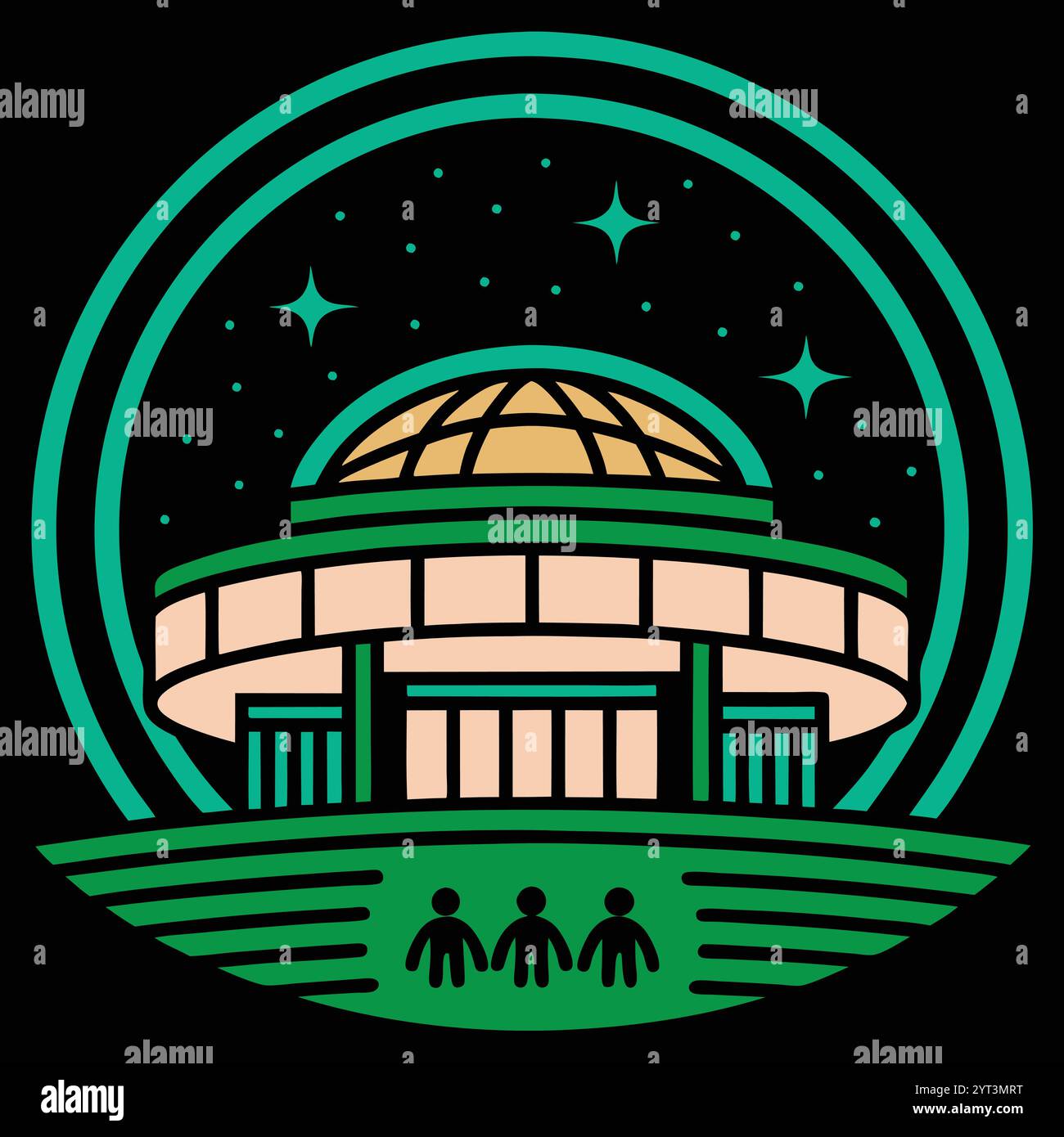 Modern Architectural Building Vector Illustration Printable Design ...