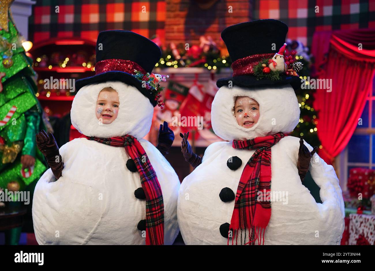 Tara Dowling (5), left, from Carlow, and Cuinn O'Dowd (5), from Navan ...