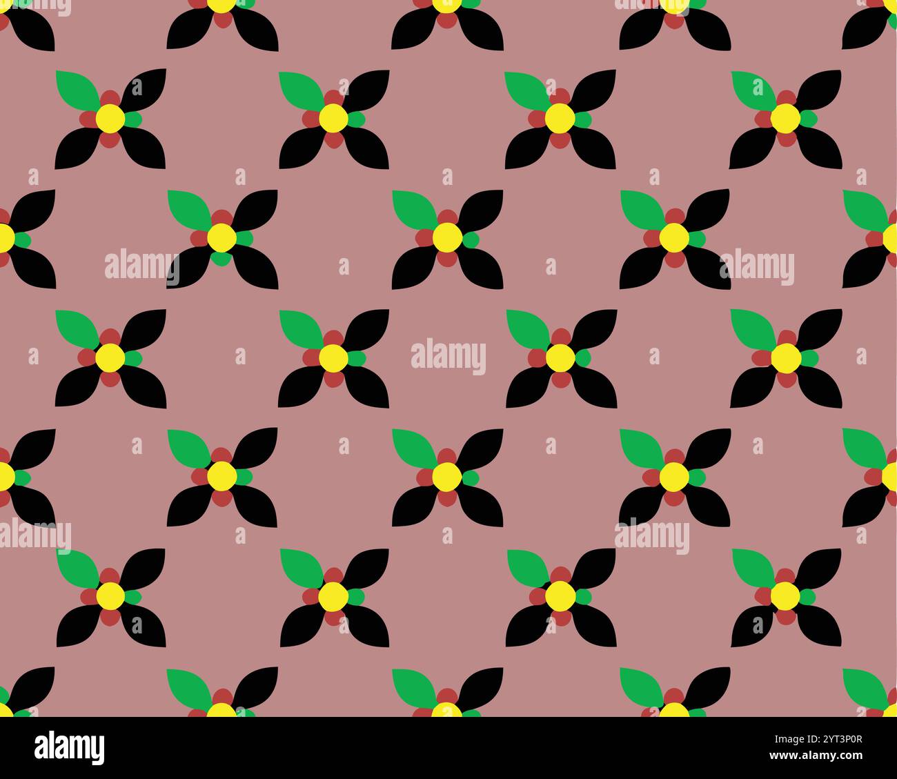 Colorful Geometric Floral Pattern Design Vector Illustration for ...