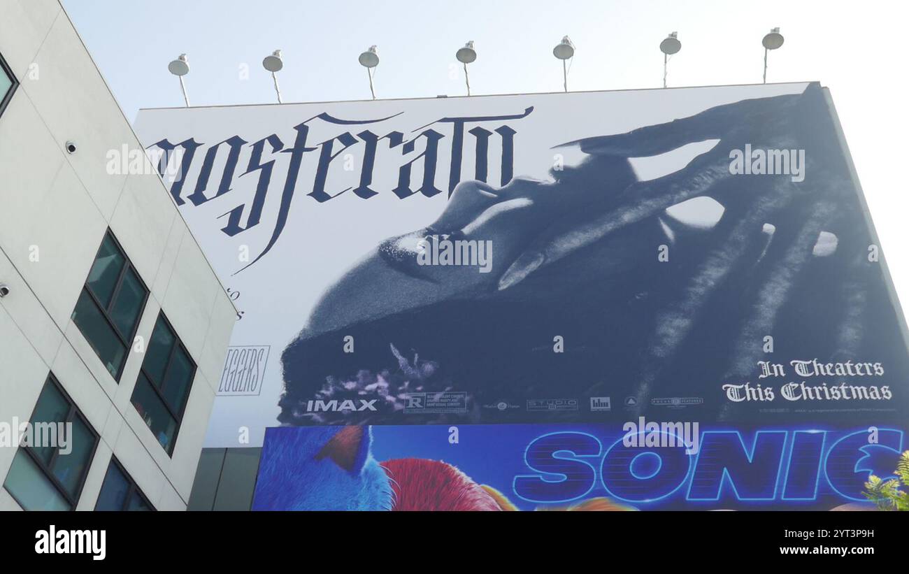 Los Angeles, California, USA 5th December 2024 Nosferatu Billboard and ...