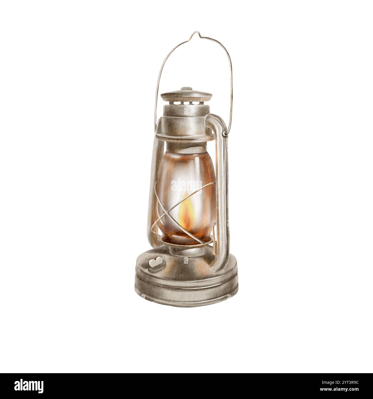 Vintage antique lamp for street and interior lighting in the 19th ...