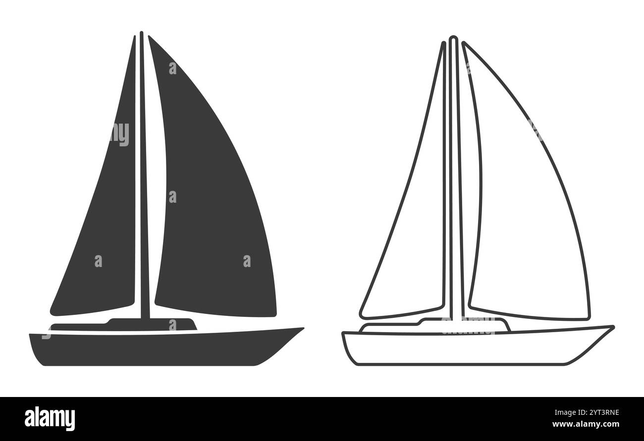 Sailing boat yacht logo symbol sign. Yacht club logotype icon. Sailboat ...