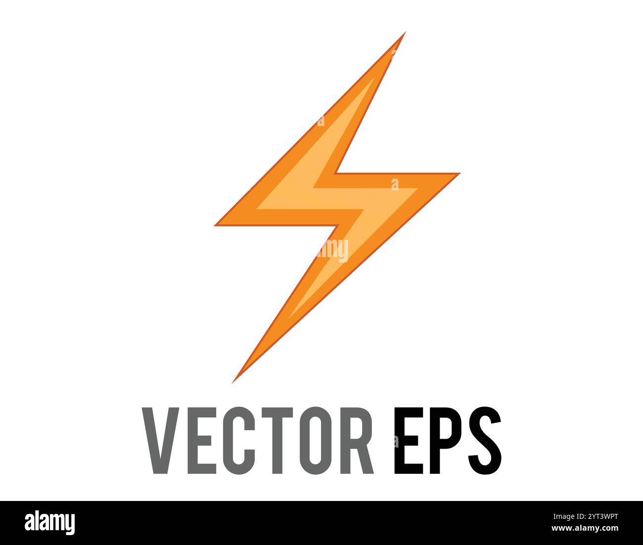 The isolated vector high voltage, lightning, electricity or various flashes flat icon, depicted ...